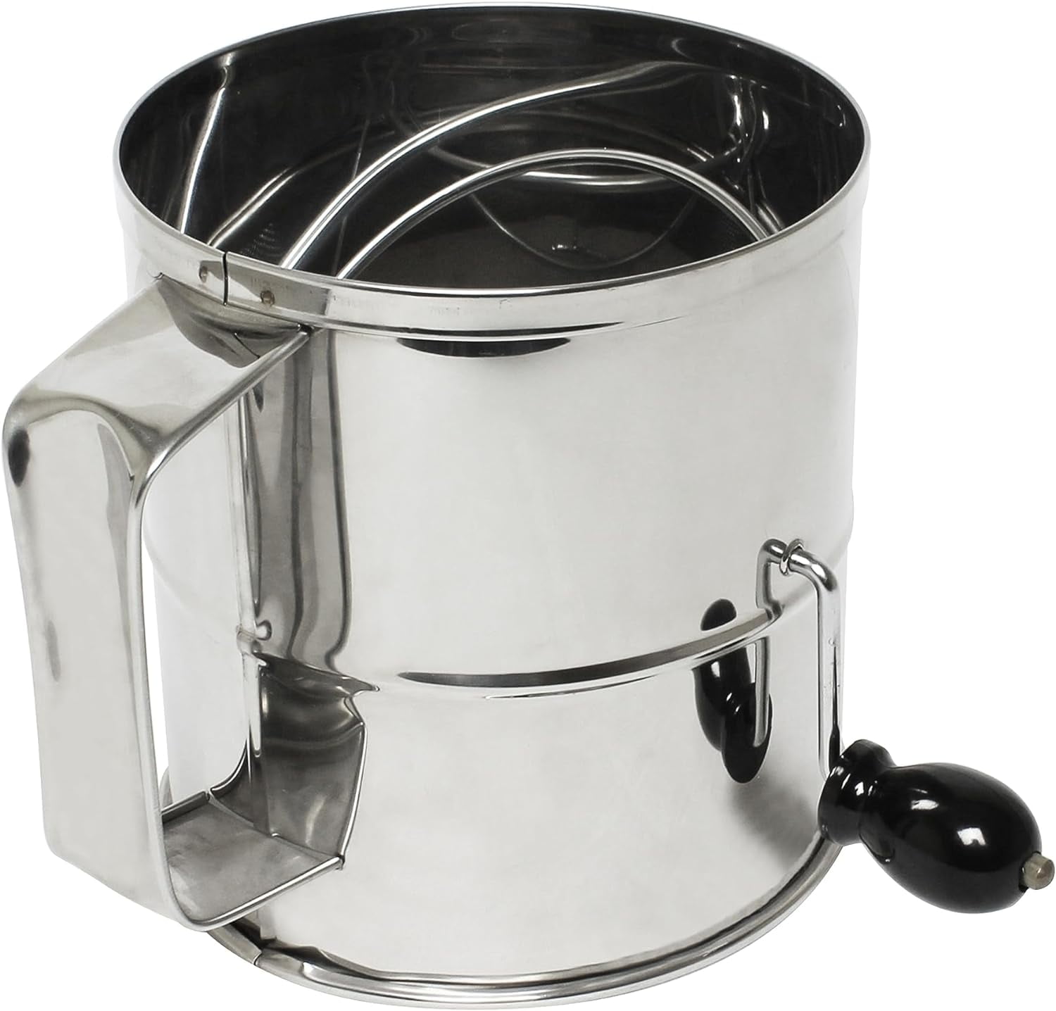 TrueCraftware- 8 Cup Stainless Steel Flour Sifter with Four Wire ...
