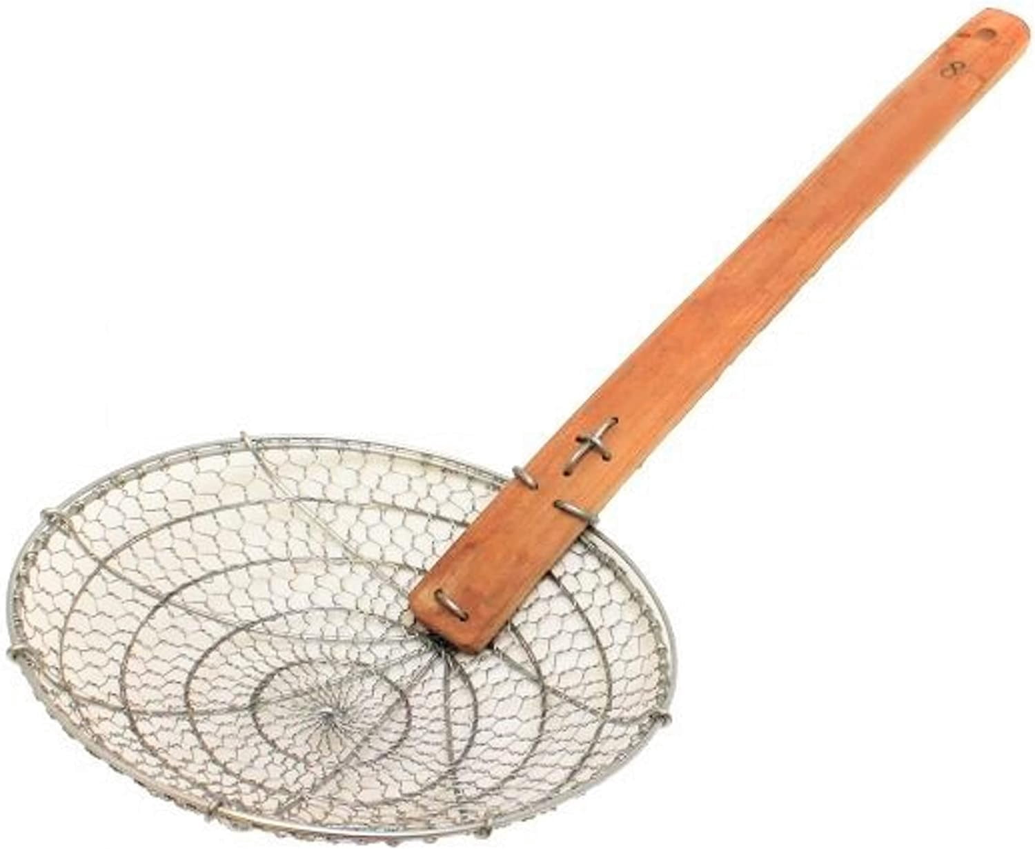 TrueCraftware- 8” Galvanized Steel Coarse Mesh Skimmer with Natural ...
