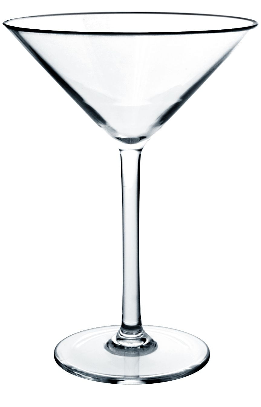 TrueCraftware- 8 oz Polycarbonate Martini Glass Clear Color- Stemware ...