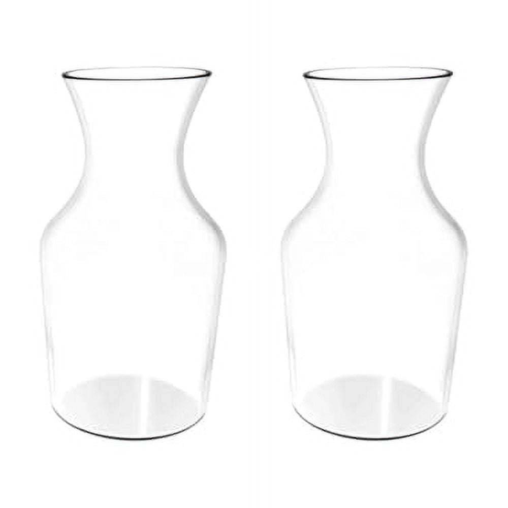 TrueCraftware- 9 oz Wine Decanter Polycarbonate Clear Color Set of 2 ...