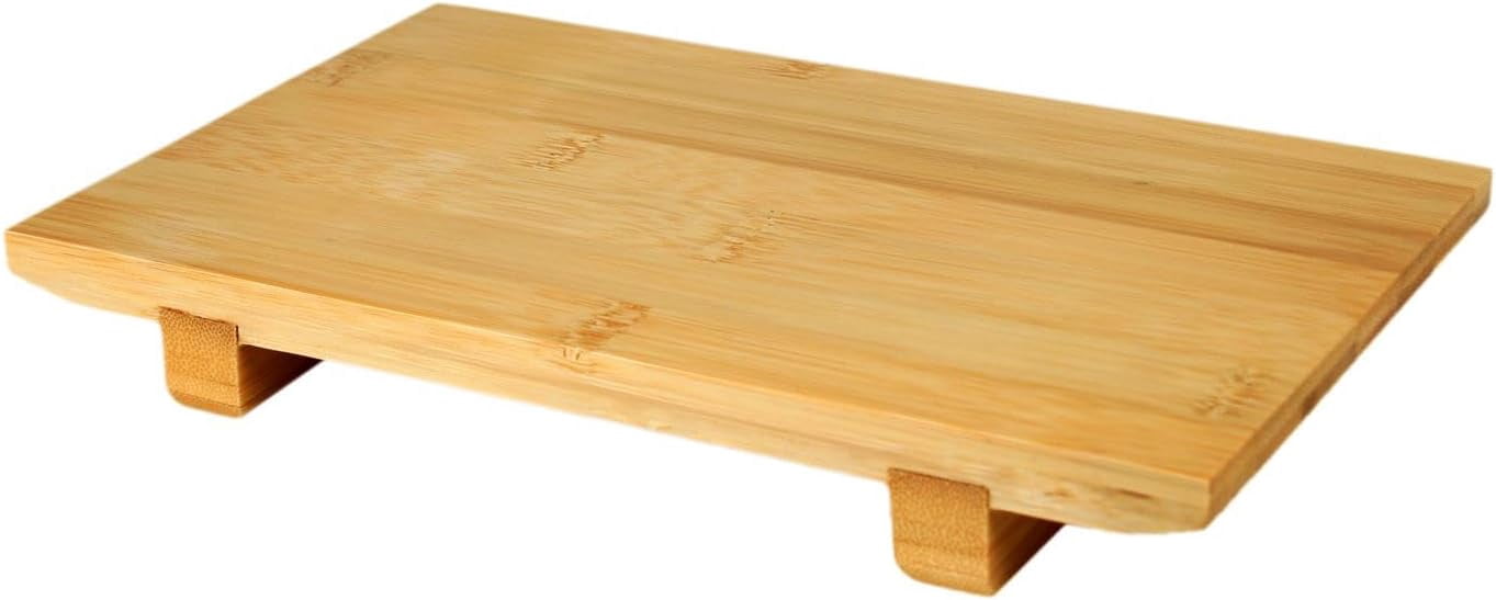 TrueCraftware- Bamboo Sushi Plate 9-1/2" x 6" x 1-1/4"- Japanese Sushi ...