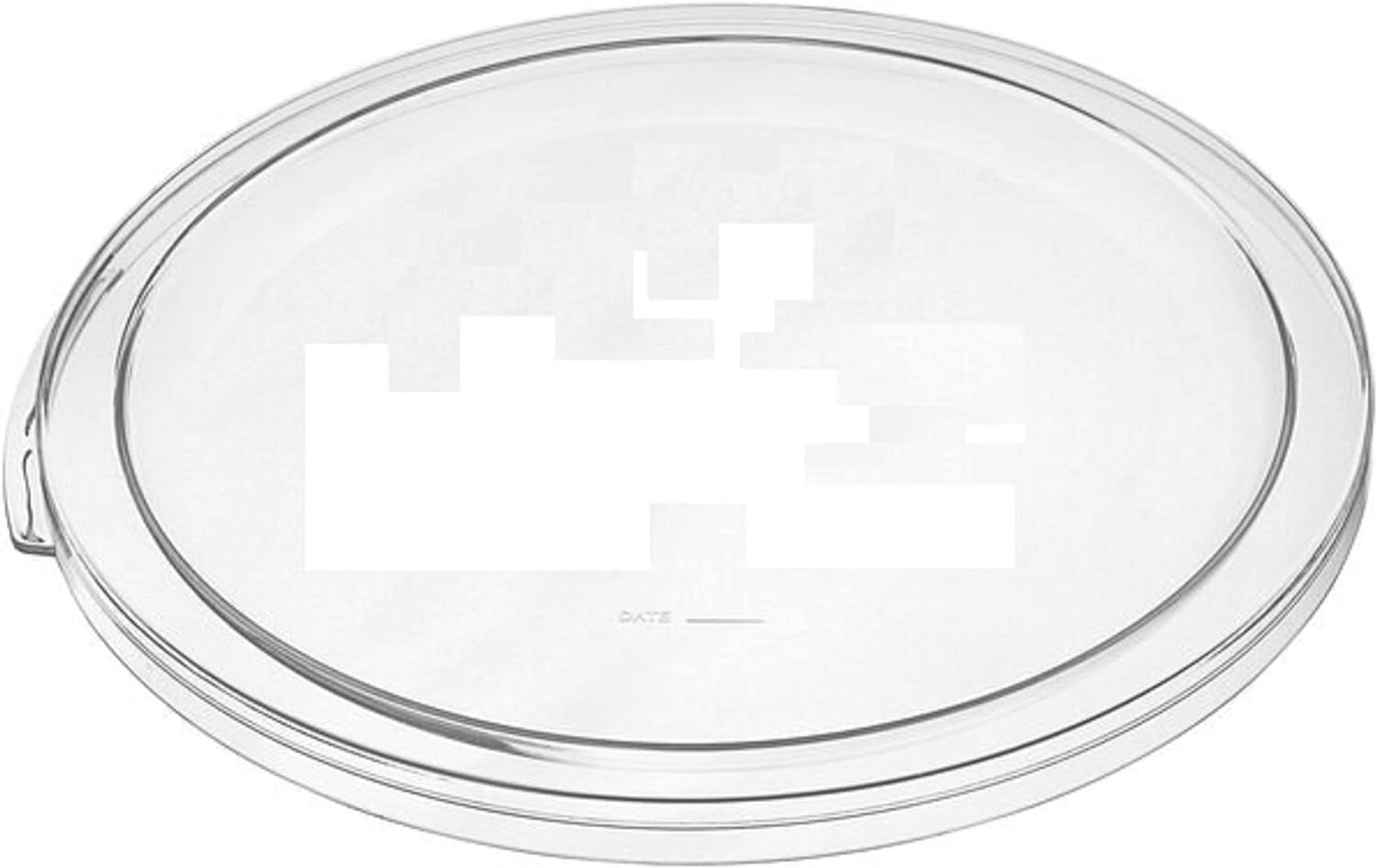 TrueCraftware- Clear Round Container Lid fits 12 18 and 22 Qt. Round ...
