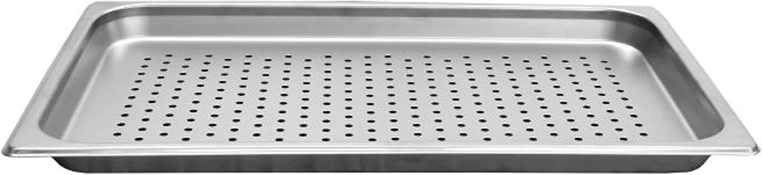 TrueCraftware-Full Size 1-1/4" Deep Perforated Stainless Steel Anti ...