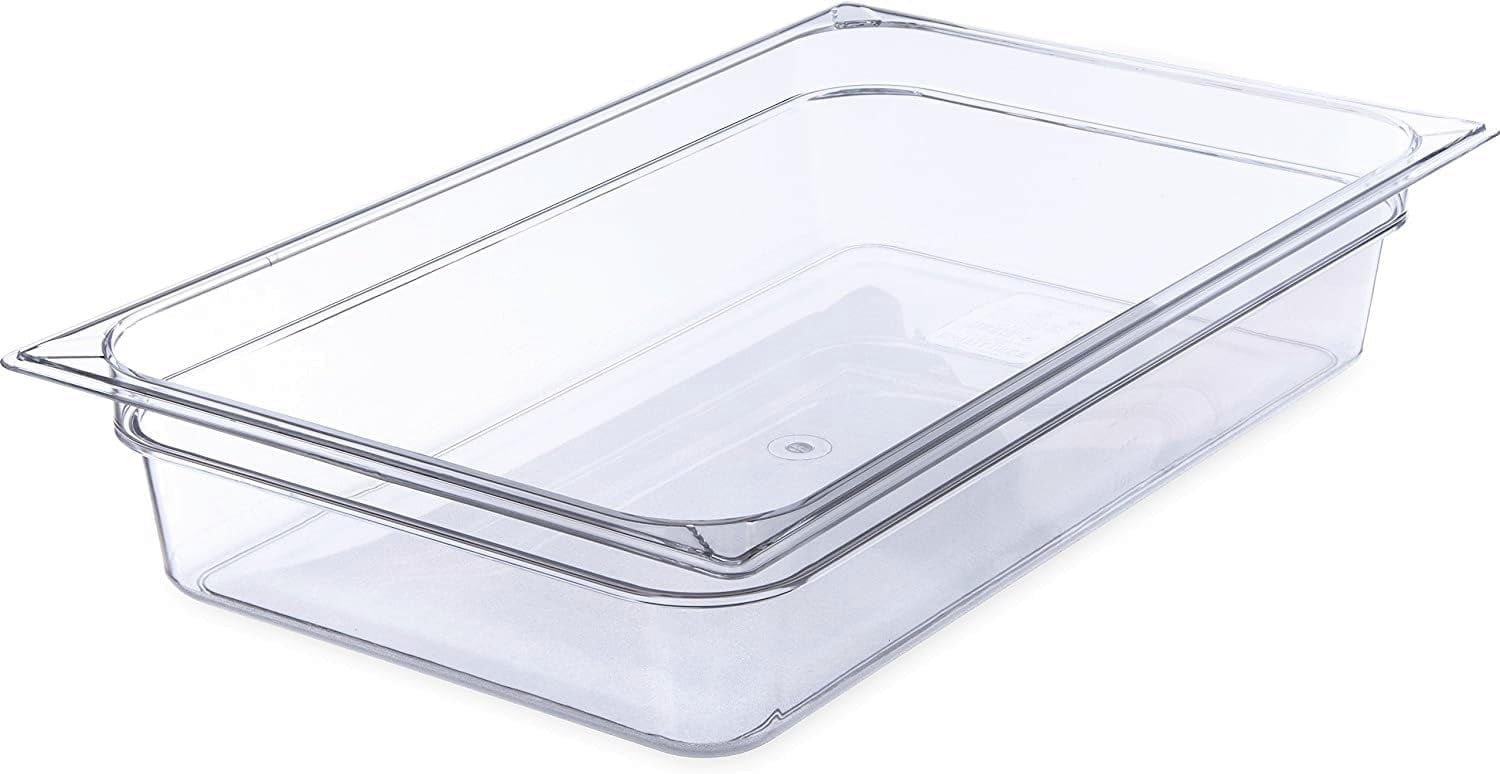 TrueCraftware- Full Size 4” Deep Food Pan Polycarbonate Clear Color ...