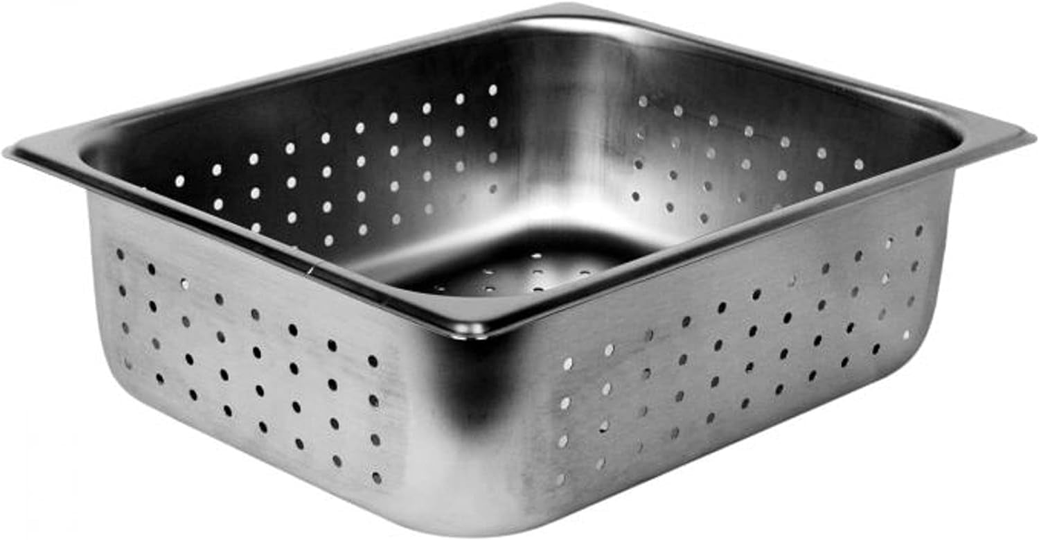 TrueCraftware- Half Size 4" Deep Perforated Stainless Steel Anti ...