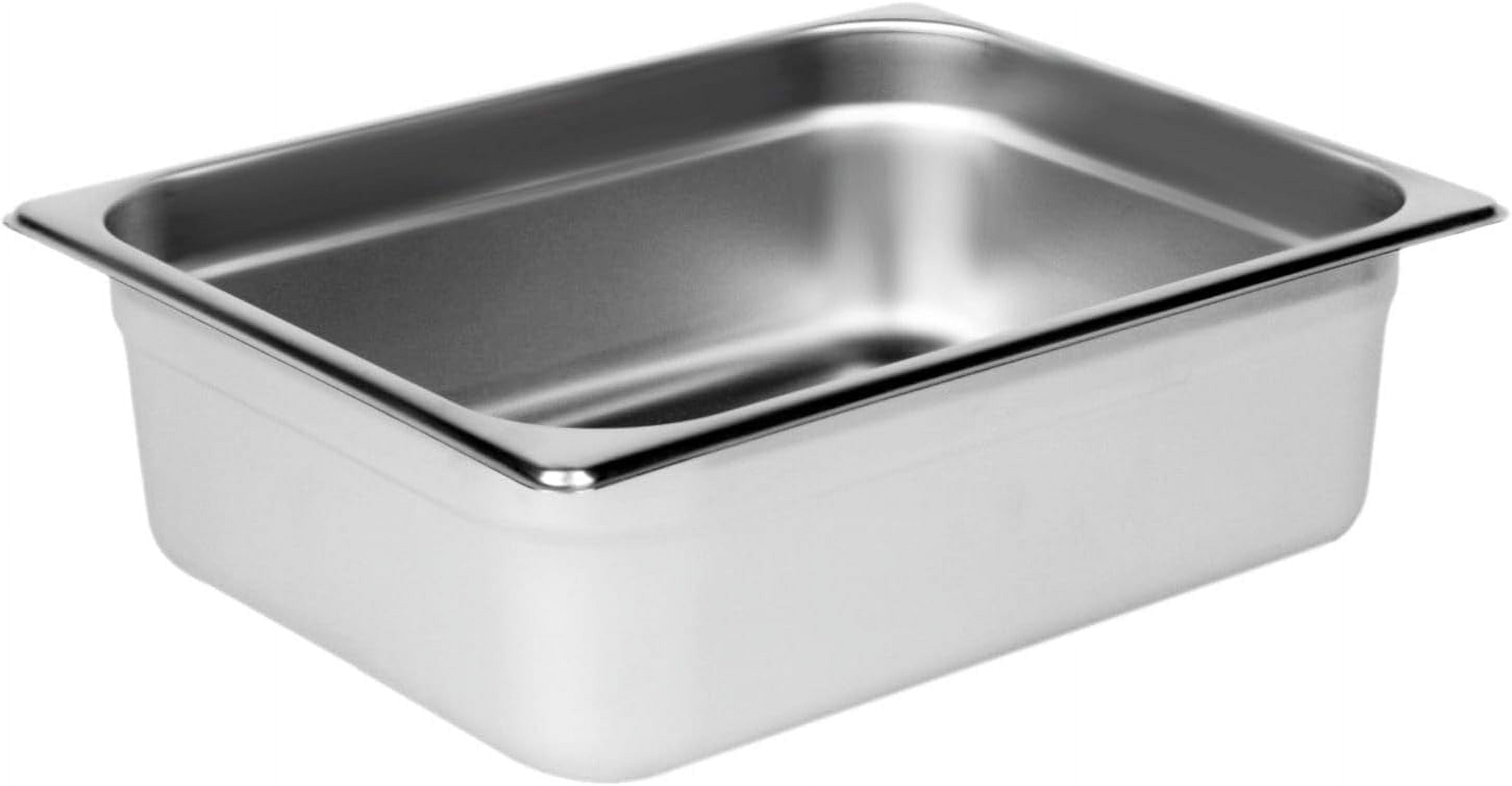 TrueCraftware- Half Size 4" Deep Stainless Steel Anti-Jamming Steam ...