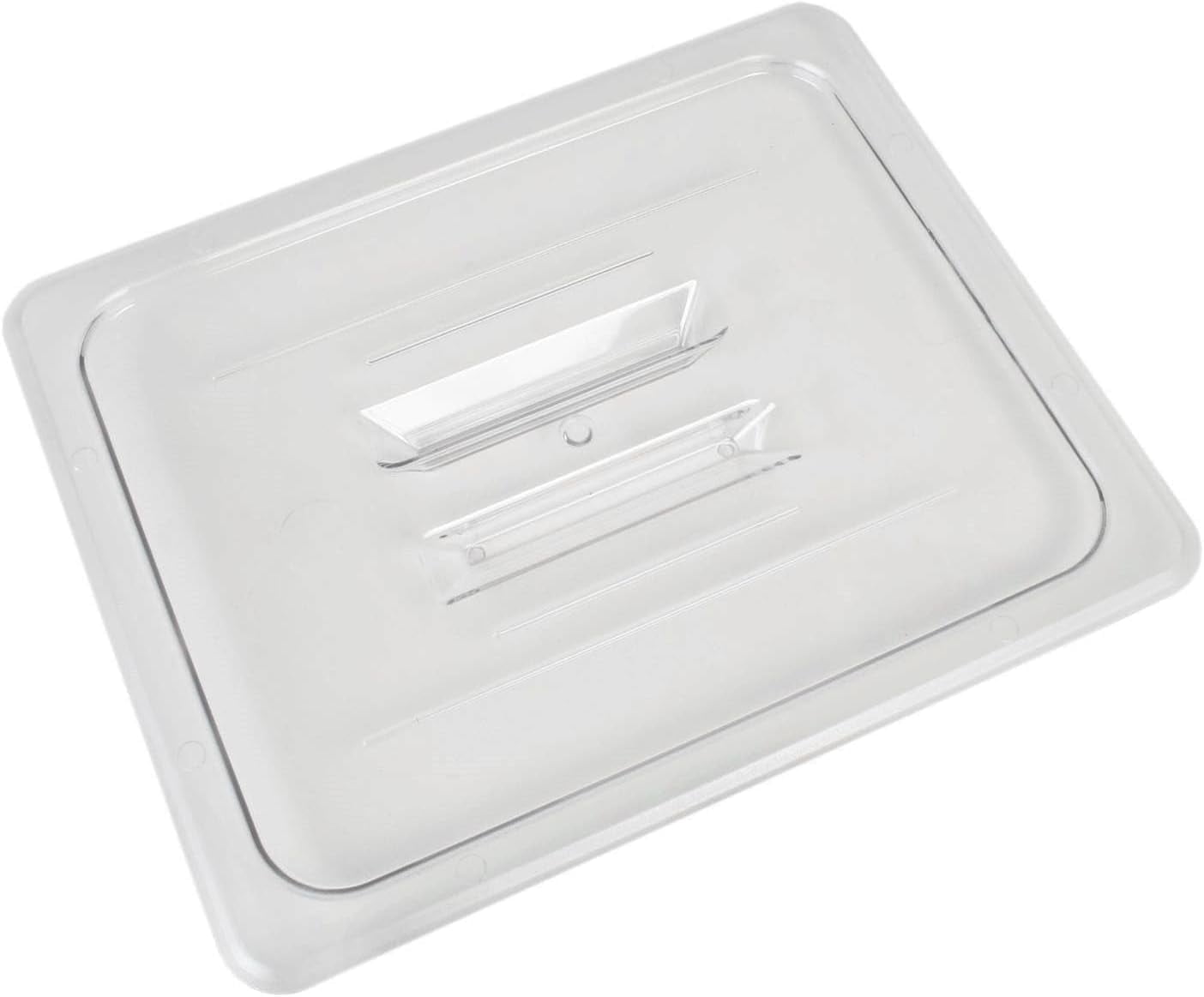 TrueCraftware- Half Size Solid Polycarbonate Handled Food Pan Lid Clear ...