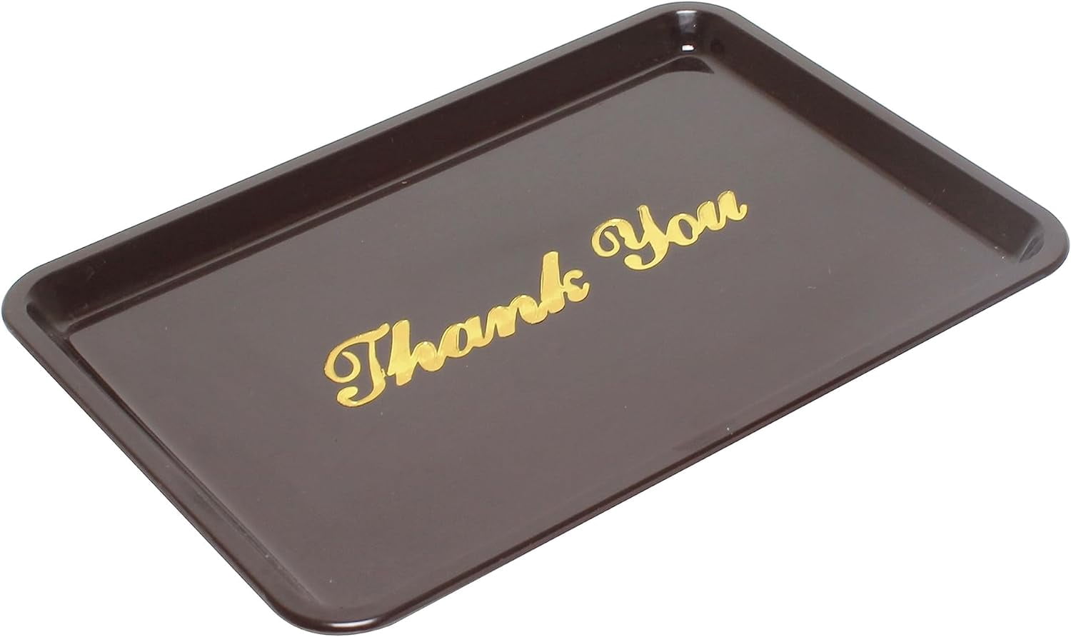 TrueCraftware- Set of 12 Plastic Tip Tray with Gold Thank You Imprint ...