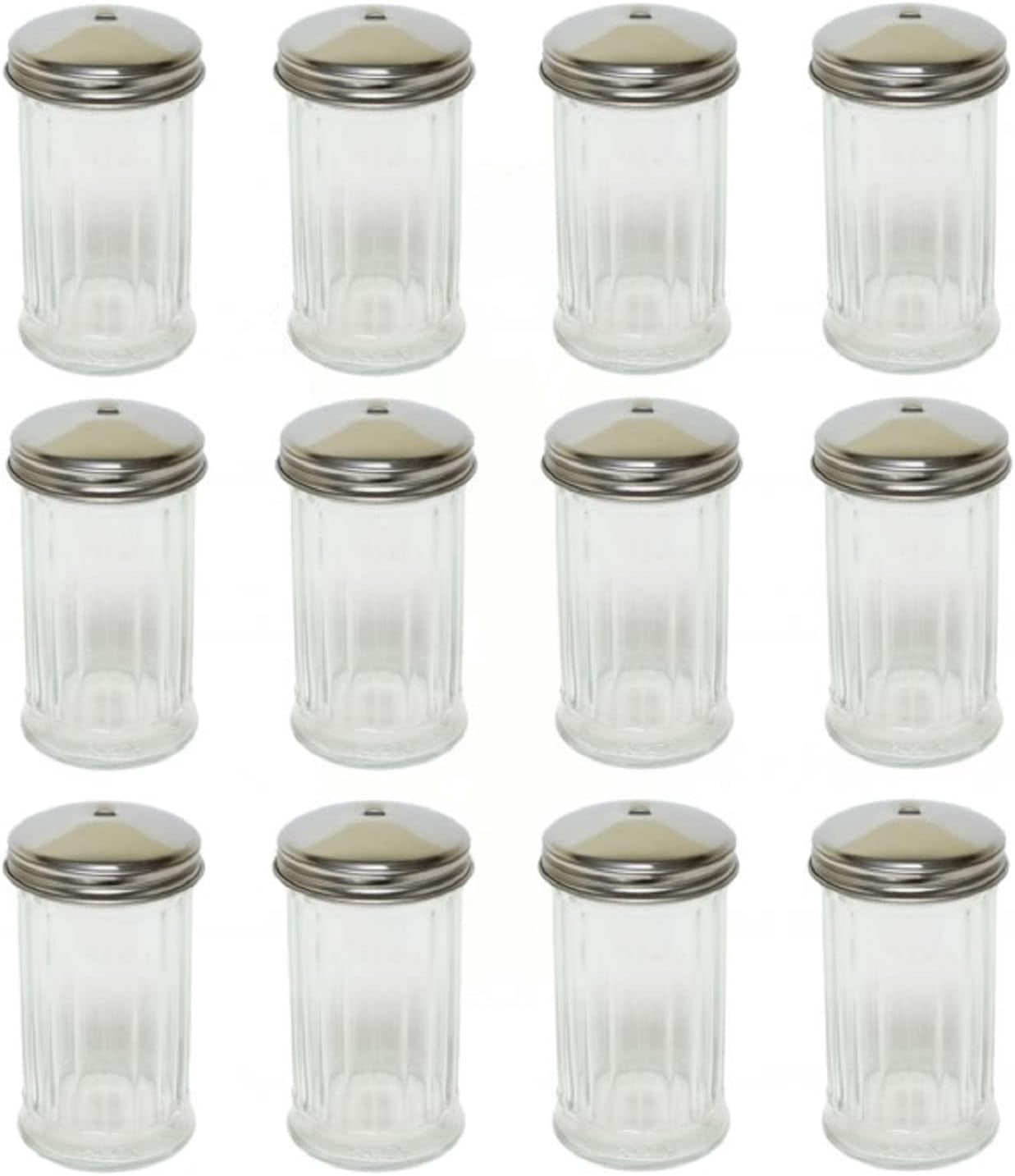 TrueCraftware- Set of 12 Sugar Cheese Shaker Pourer 12 oz. with ...