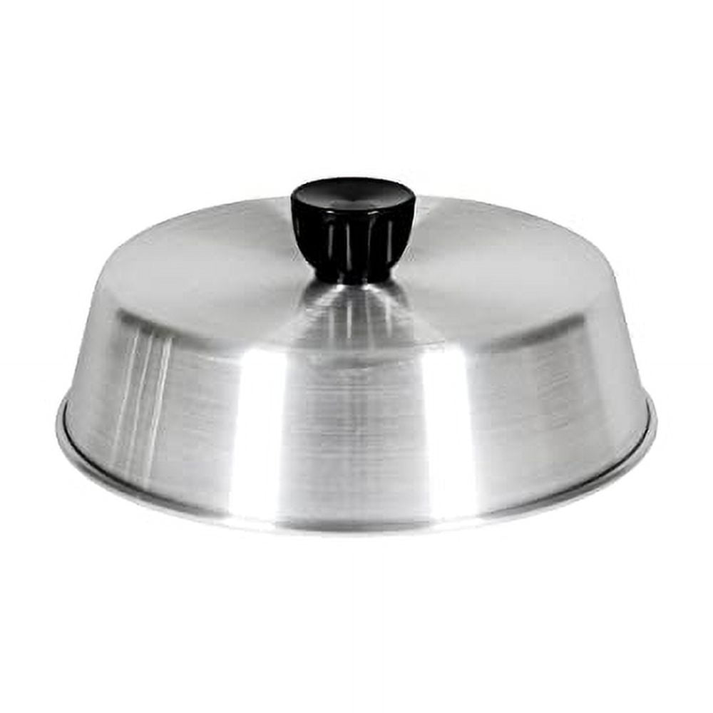 TrueCraftware- Set of 2 Aluminum 8" Grill Basting Cover with Black ...