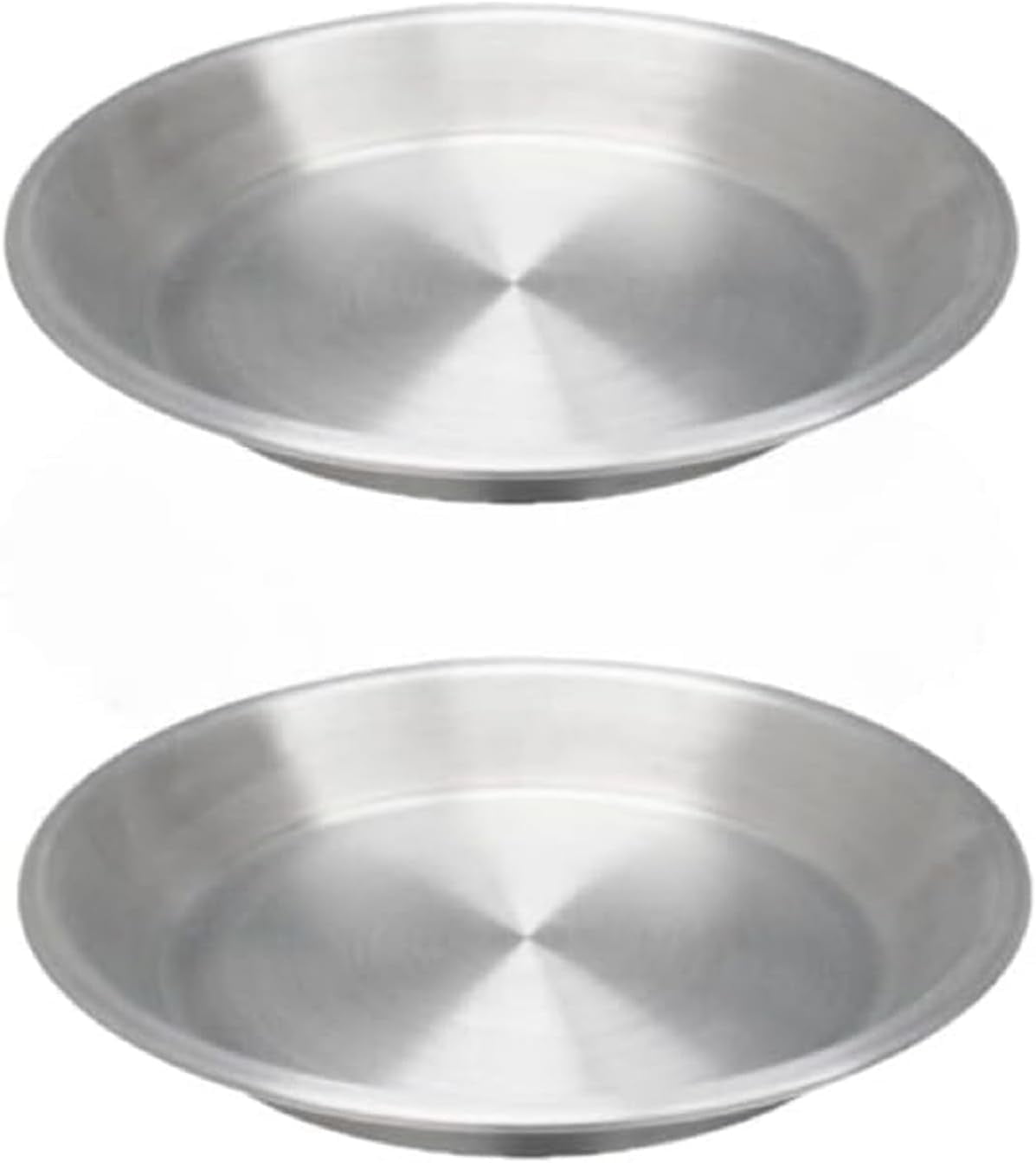 TrueCraftware- Set of 2 Aluminum 9" Pie Pan 1.00 mm Thickness- Pie ...