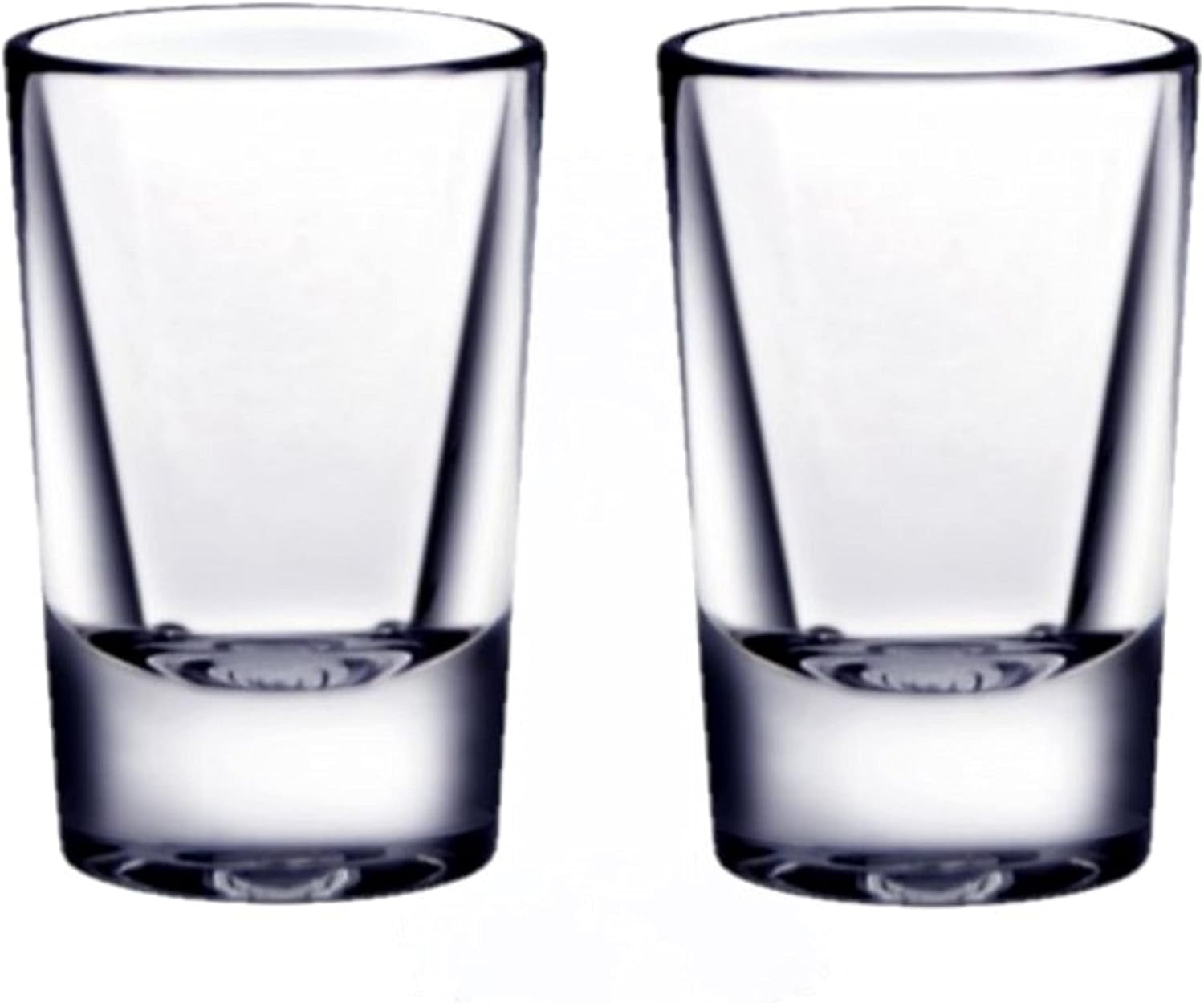 TrueCraftware- Set of 2 Polycarbonate 1 oz Straight Round Shot Glass ...
