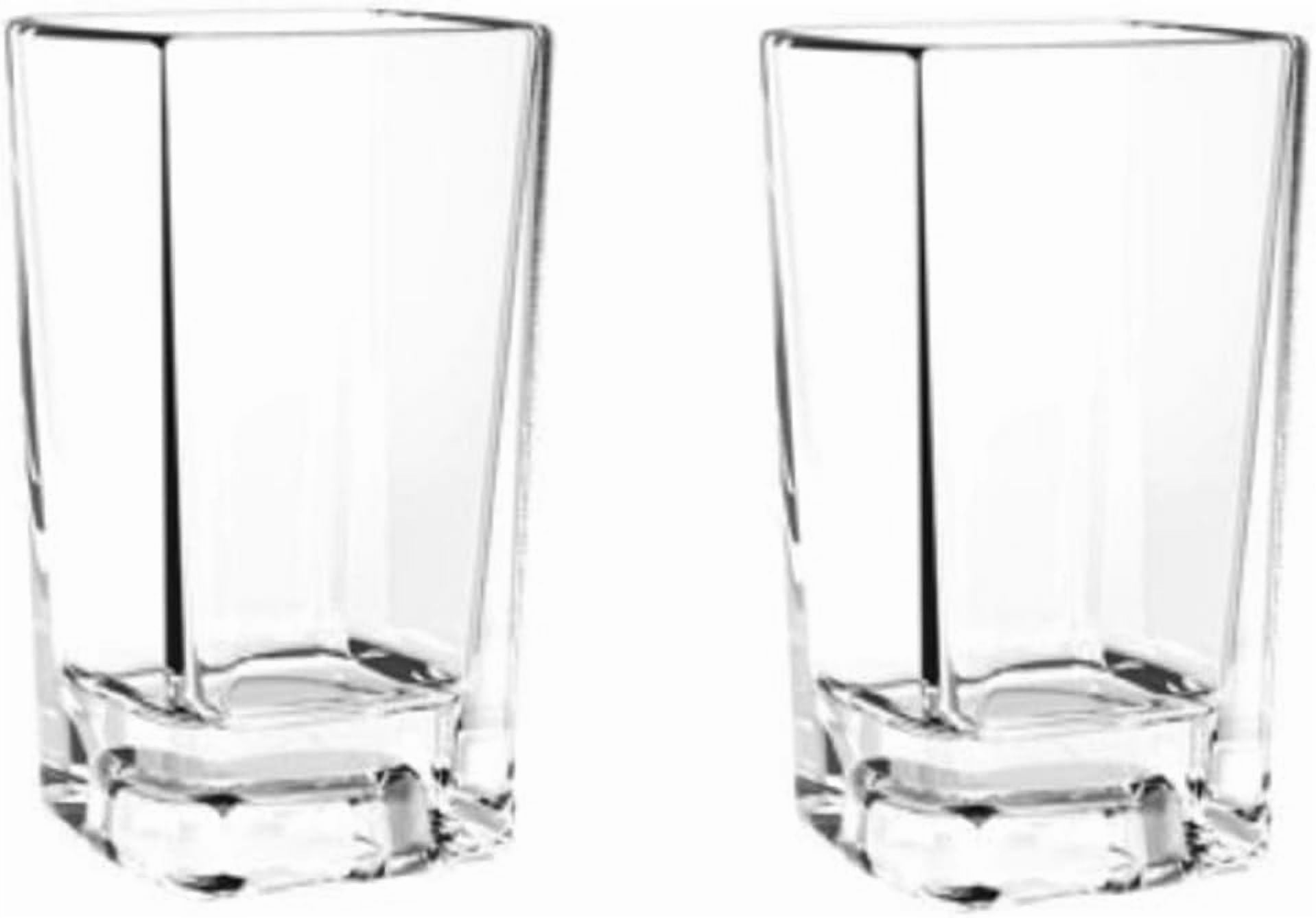 TrueCraftware- Set of 2 Polycarbonate 3 oz Square Shot Glass with Heavy ...