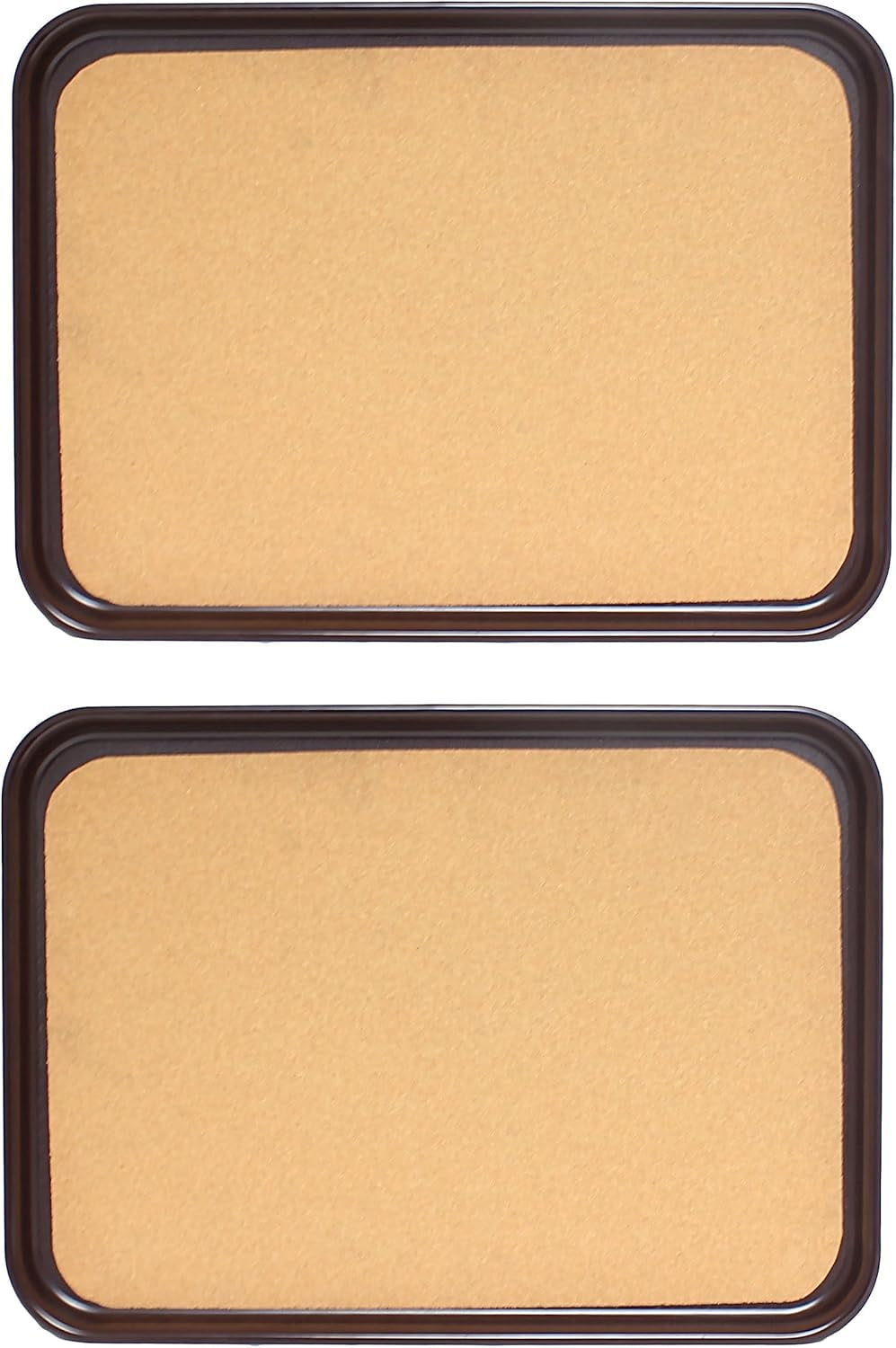 TrueCraftware- Set of 2 Rectangular 16" x 12" Anti-Slip Serving Tray ...