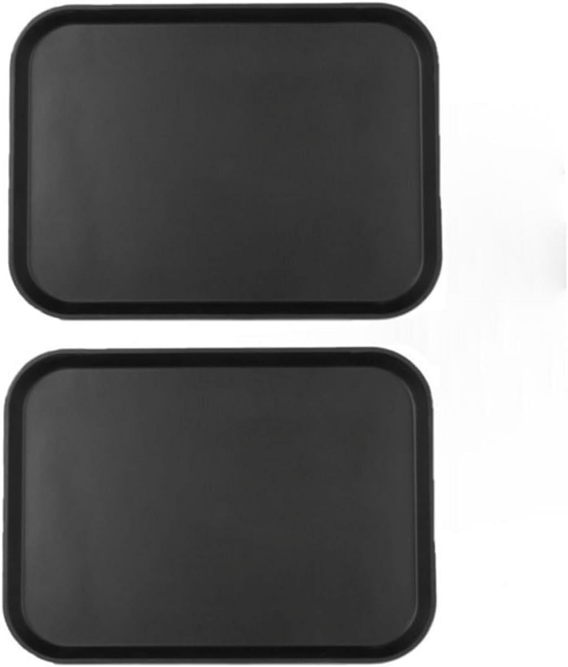 TrueCraftware- Set of 2 Rectangular 16" x 12" Anti-Slip Serving Tray ...