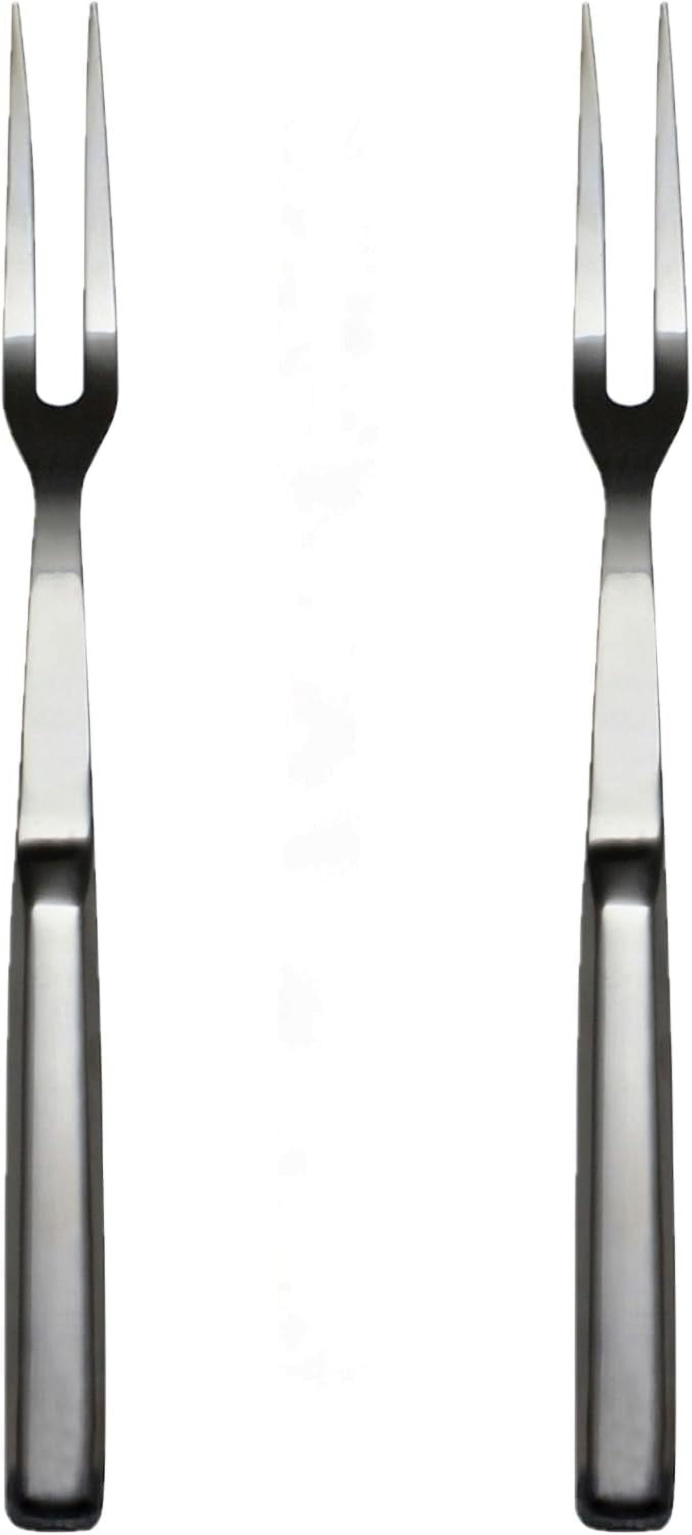 TrueCraftware- Set of 2 Stainless Steel 2 Tine Pot Fork- Carving Fork Pot Fork Steak Fork for ...