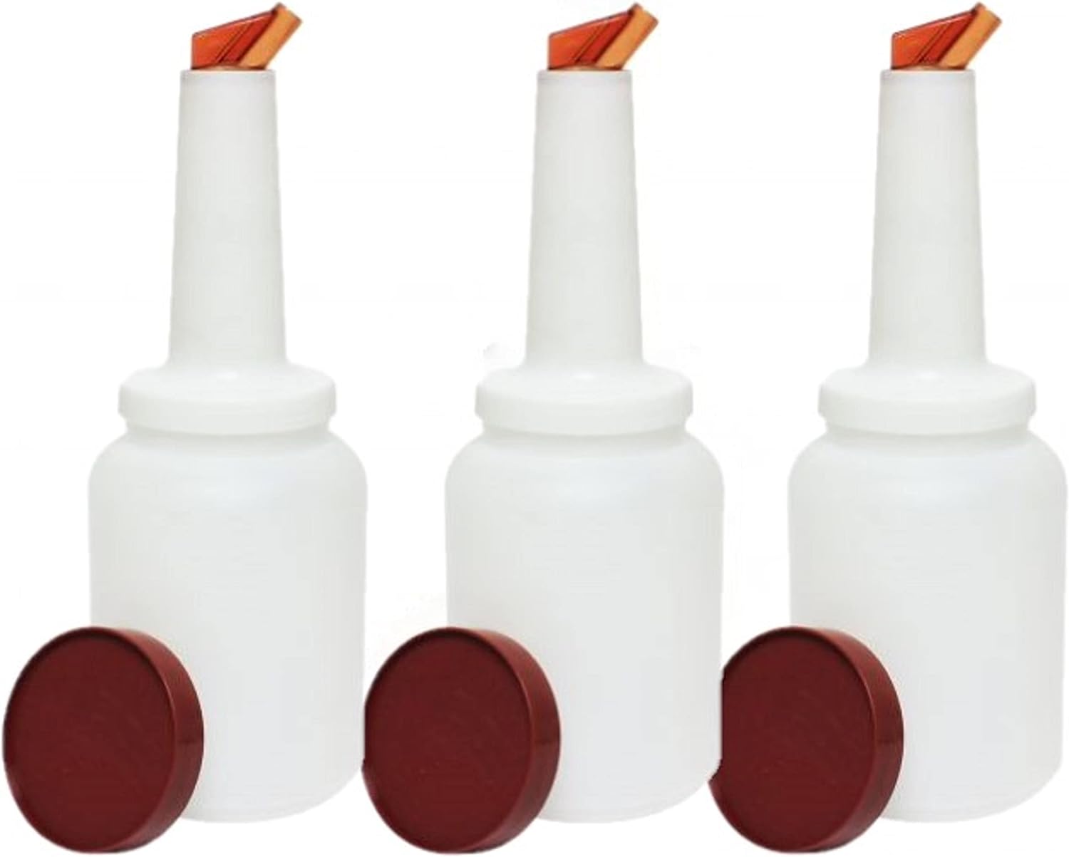 TrueCraftware- Set of 3 Brown 2 qt Pour and Store Fruit Juice and ...