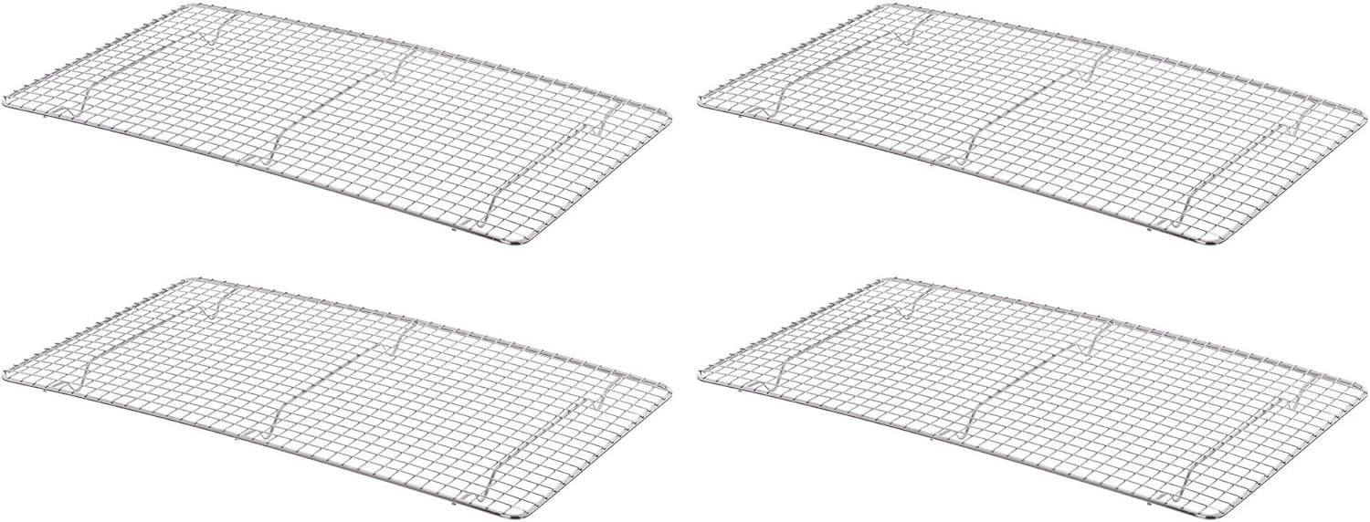 TrueCraftware- Set of 4 Full Size Chrome Plated Wire Pan Grate- Cooling ...