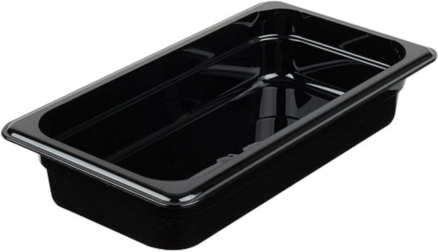 TrueCraftware- Third Size 2-1/2” Deep Food Pan Polycarbonate Black ...