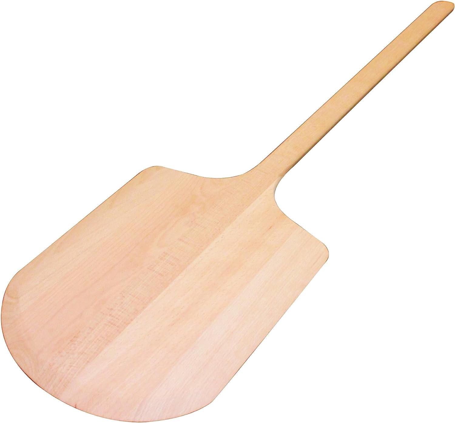 TrueCraftware Wooden Pizza Peel 14" x 16" - 36" Long - Wood Baking ...