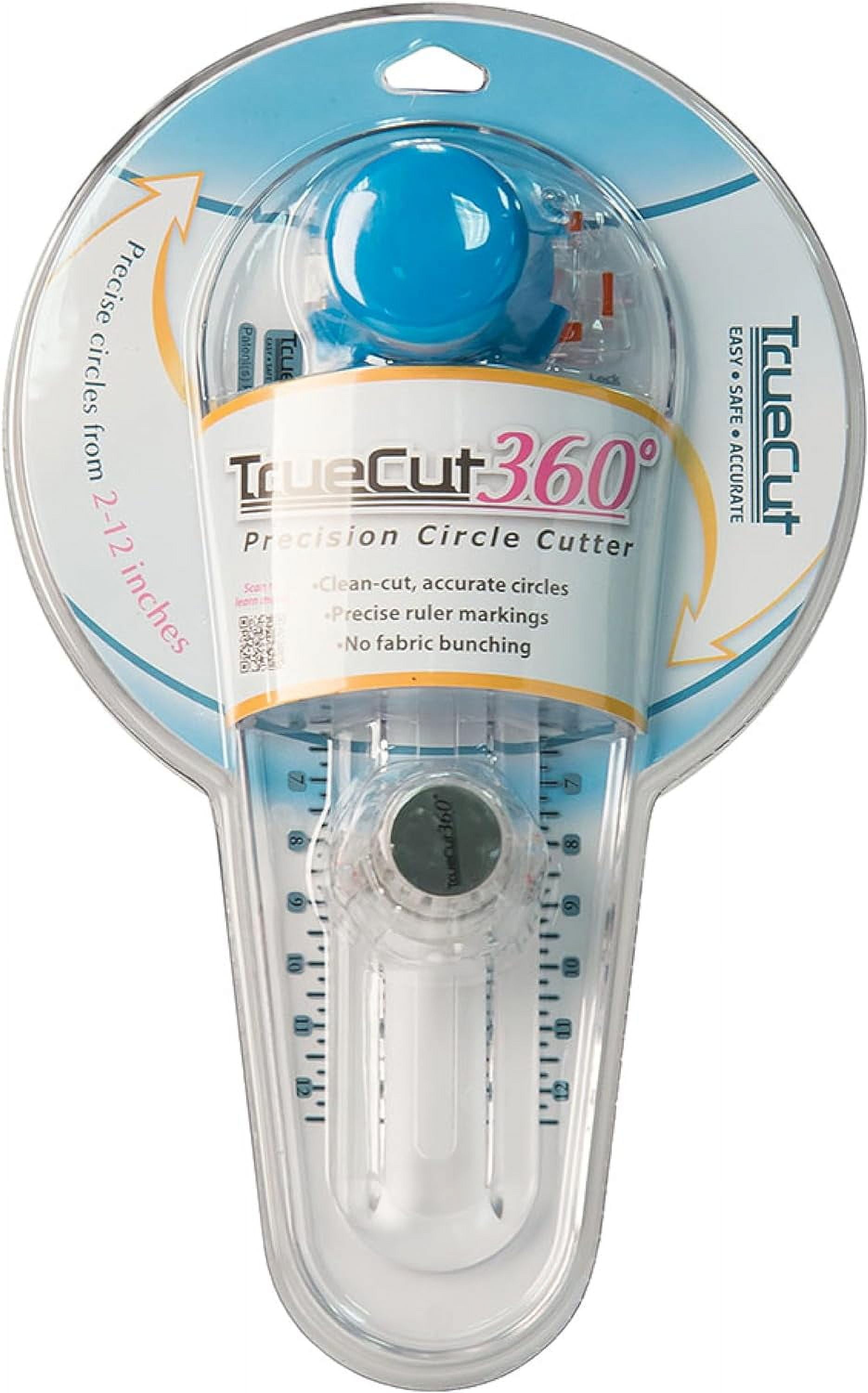 TrueCut 360° Fabric Circle Cutter – Rotary Cutting Tool for Quilting ...