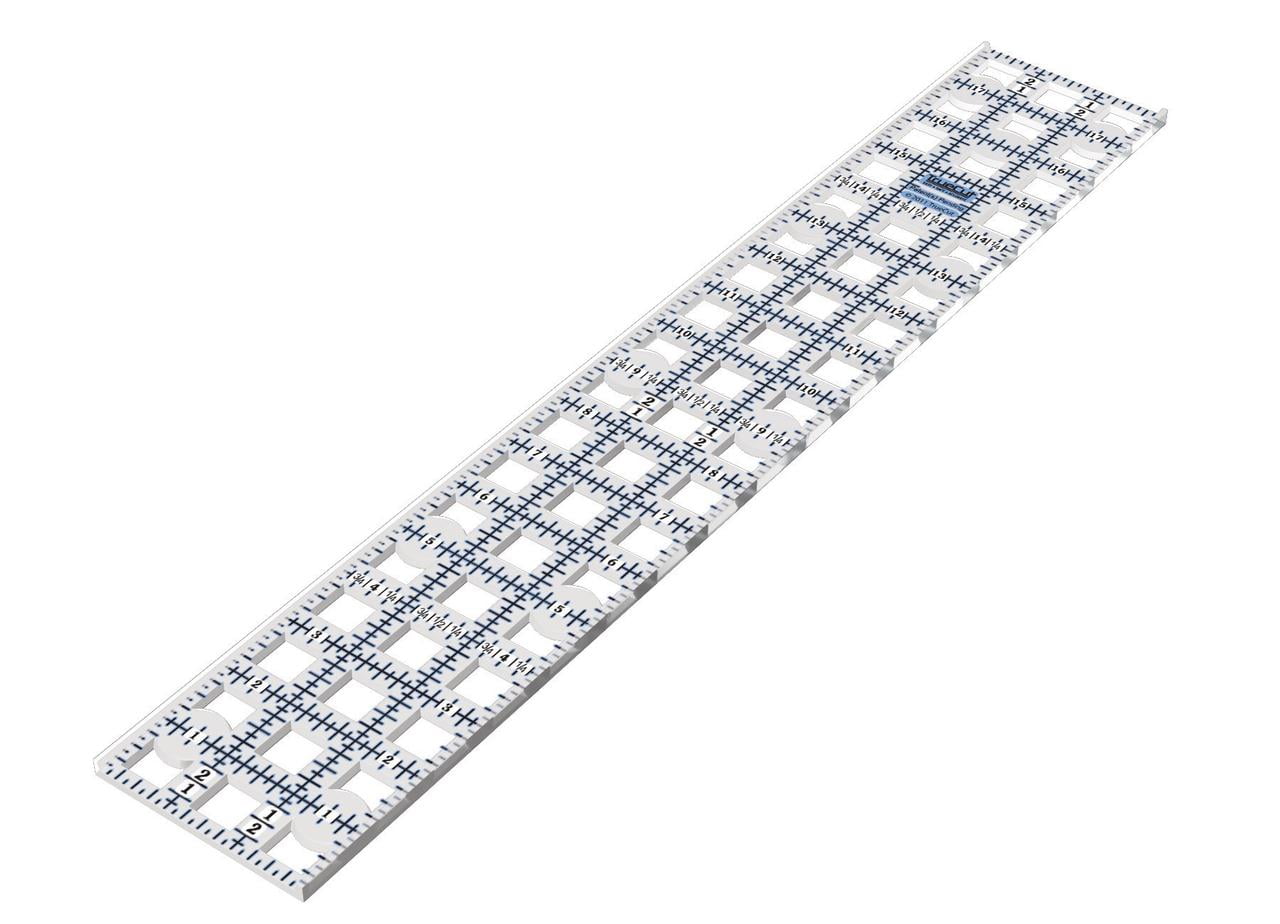 TrueCut Rectangle Ruler - 3"x18" Ruler With Track & Guide System ...