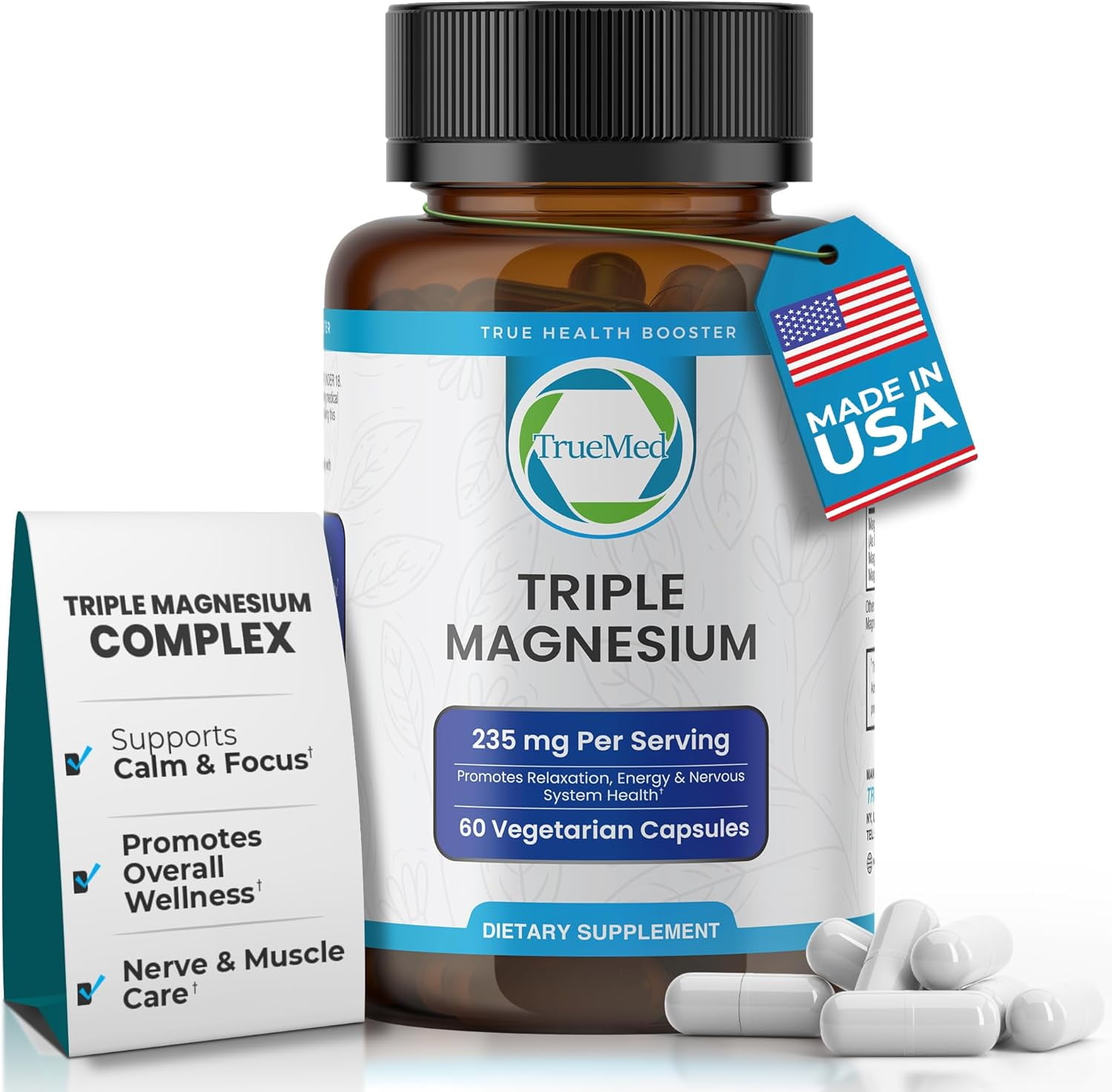 TrueMed Triple Magnesium Glycinate, Malate, Citrate Benefits, High ...