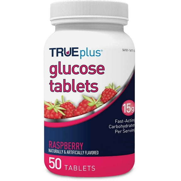 TRUEplus Glucose Tablets Chewable Orange Flavor 4 Gram Strength 10 ...