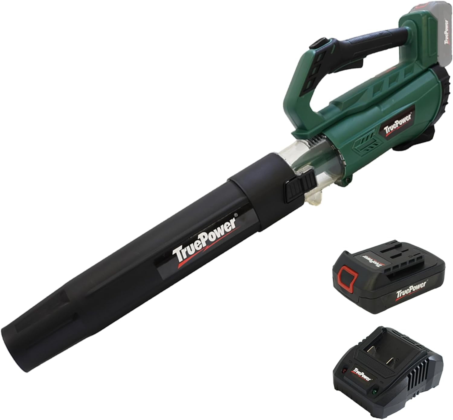 TruePower 20V Leaf Blower Lithium Ion Cordless Electric w/ 2.0Ah ...