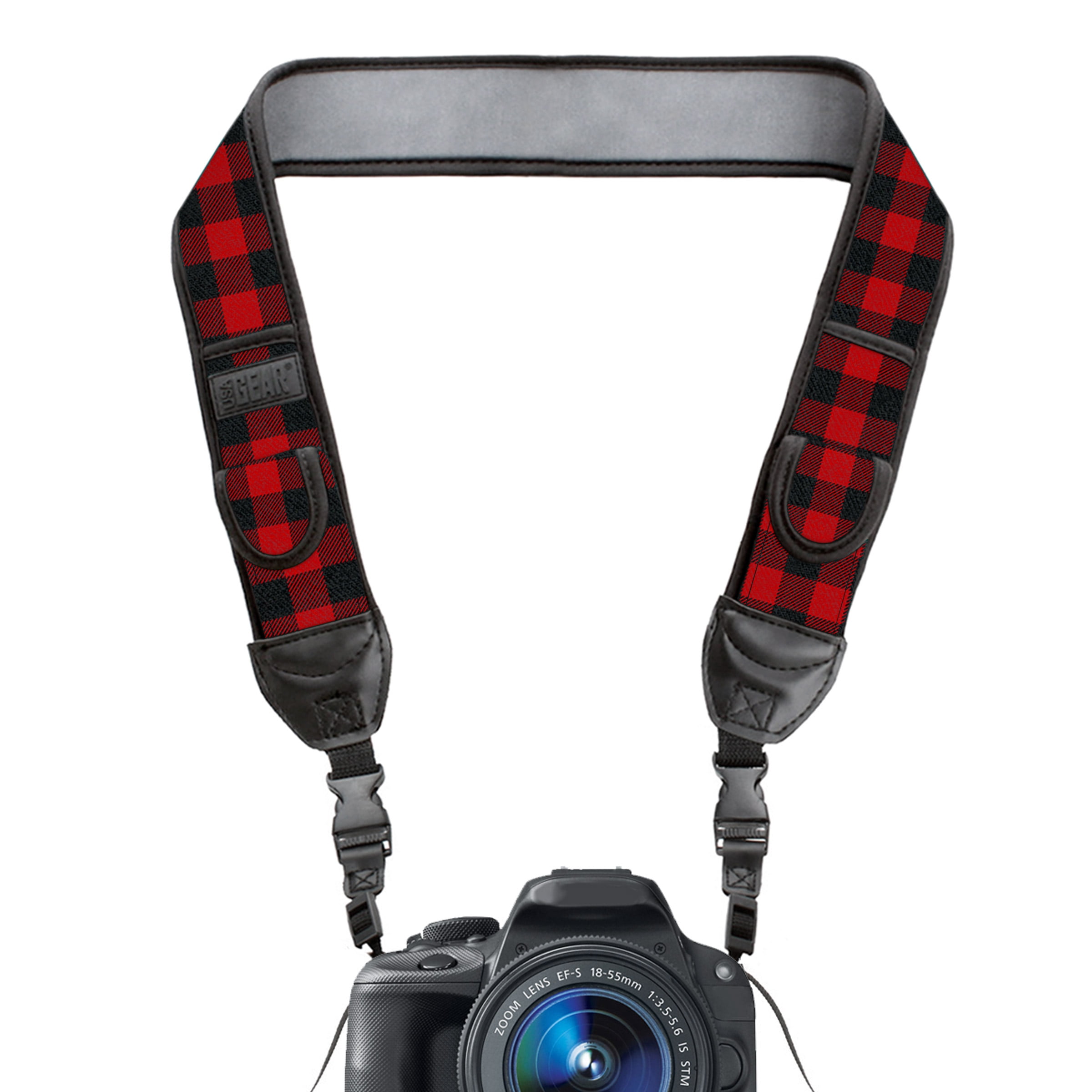 TrueSHOT Camera Strap with Red Plaid Neoprene Design , Accessory ...