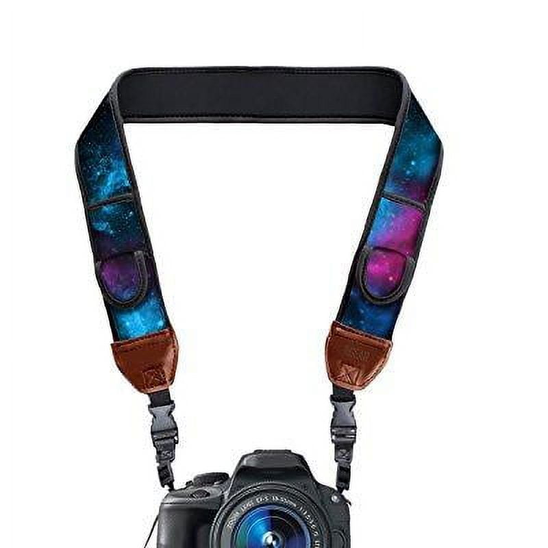 USA Gear, Camera Strap, Galaxy Neoprene Design, with Accessory Pockets ...