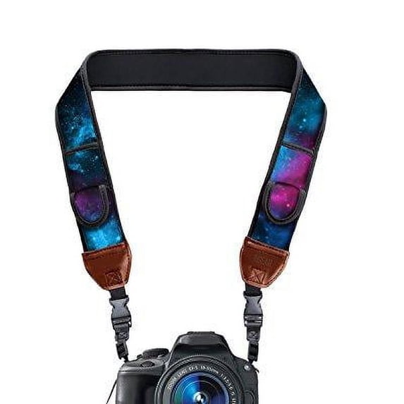 USA Gear, Camera Strap, Galaxy Neoprene Design, with Accessory Pockets ...