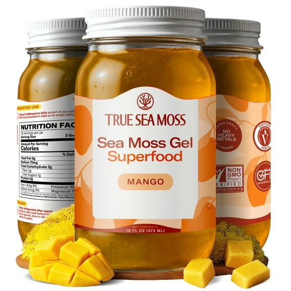 True Sea Moss Wildcrafted Irish Sea Moss Gel with Soursop Minerals for ...