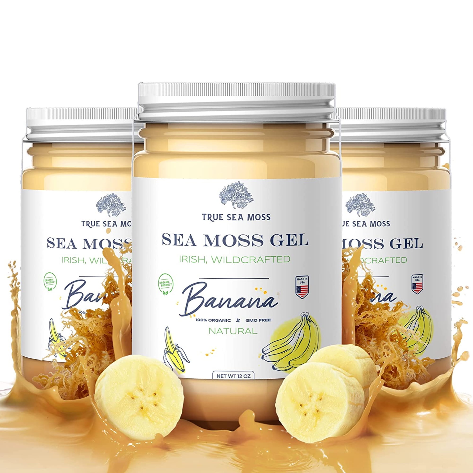 TrueSeaMoss Wildcrafted Irish Sea Moss Gel – Nutritious Raw Seamoss Rich in Minerals, Proteins ...