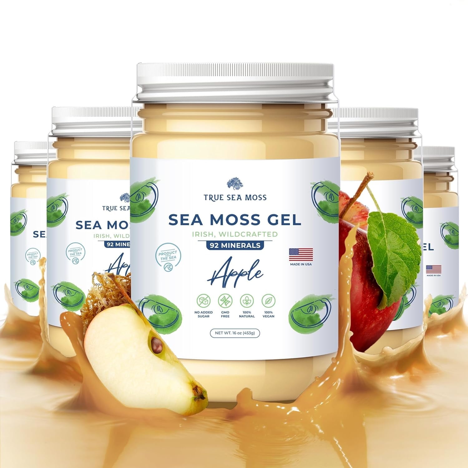 TrueSeaMoss Wildcrafted Irish Sea Moss Gel – Nutritious Raw Seamoss Rich in Minerals, Proteins ...