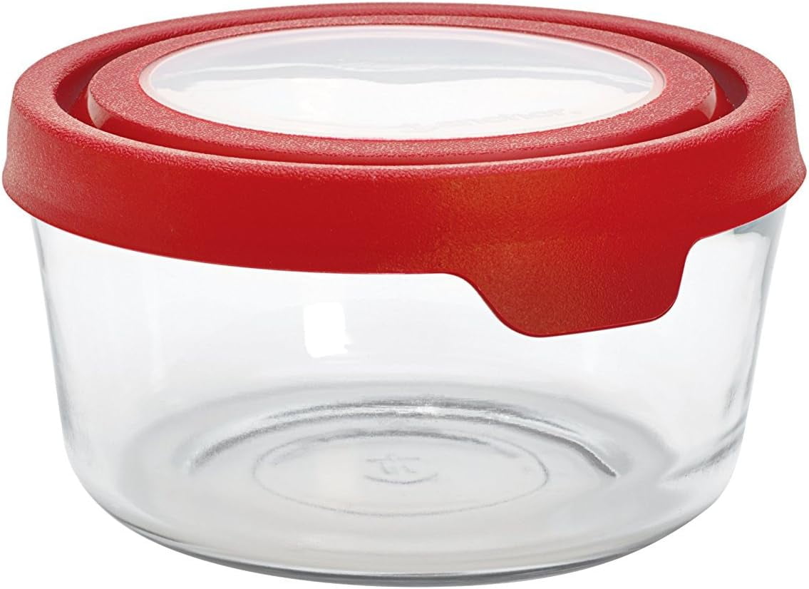 TrueSeal Round Glass Food Storage Containers with Airtight Lids ...