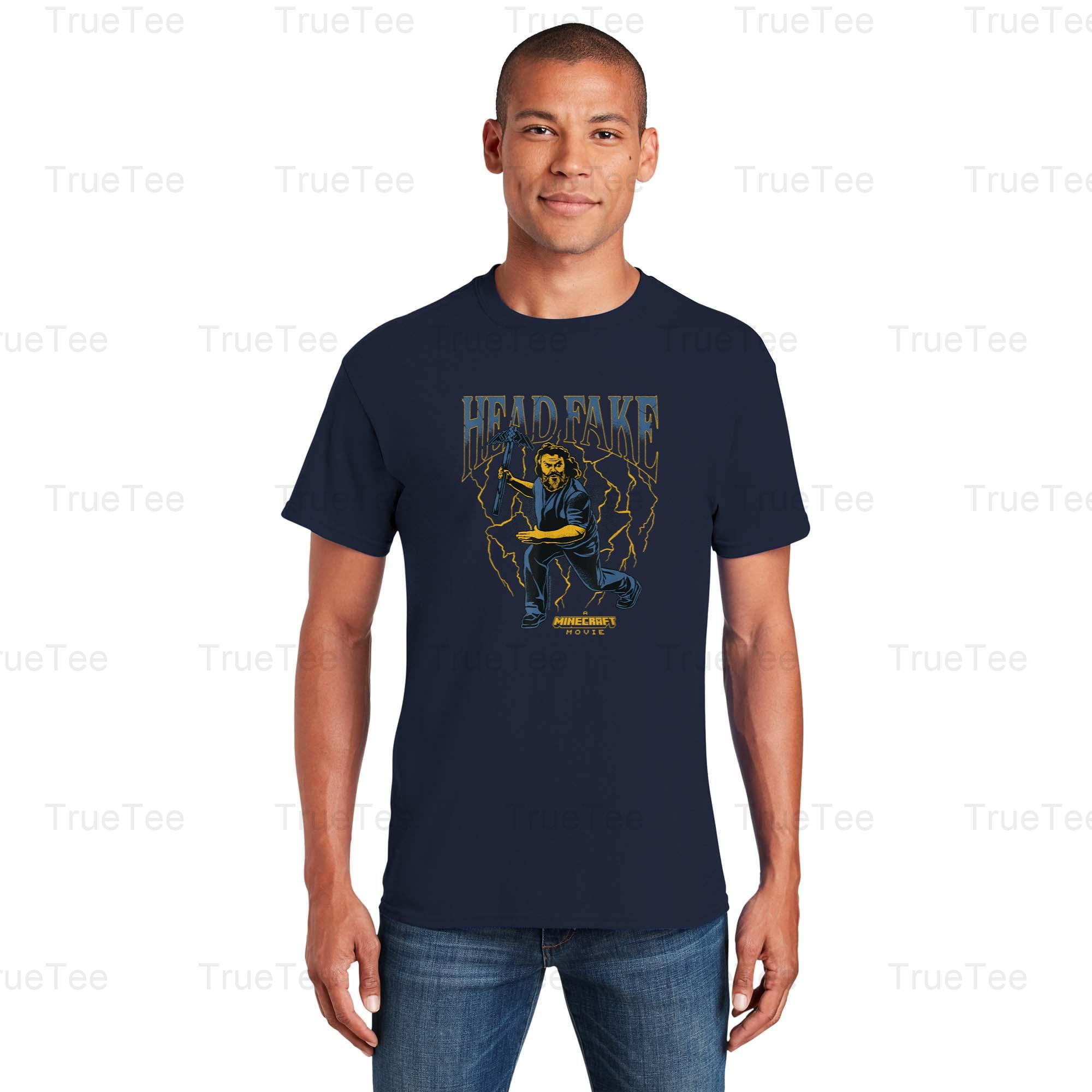 TrueTee11 Minecraft Movie Steve Thunder Metal Head Fake Portrait, Game ...