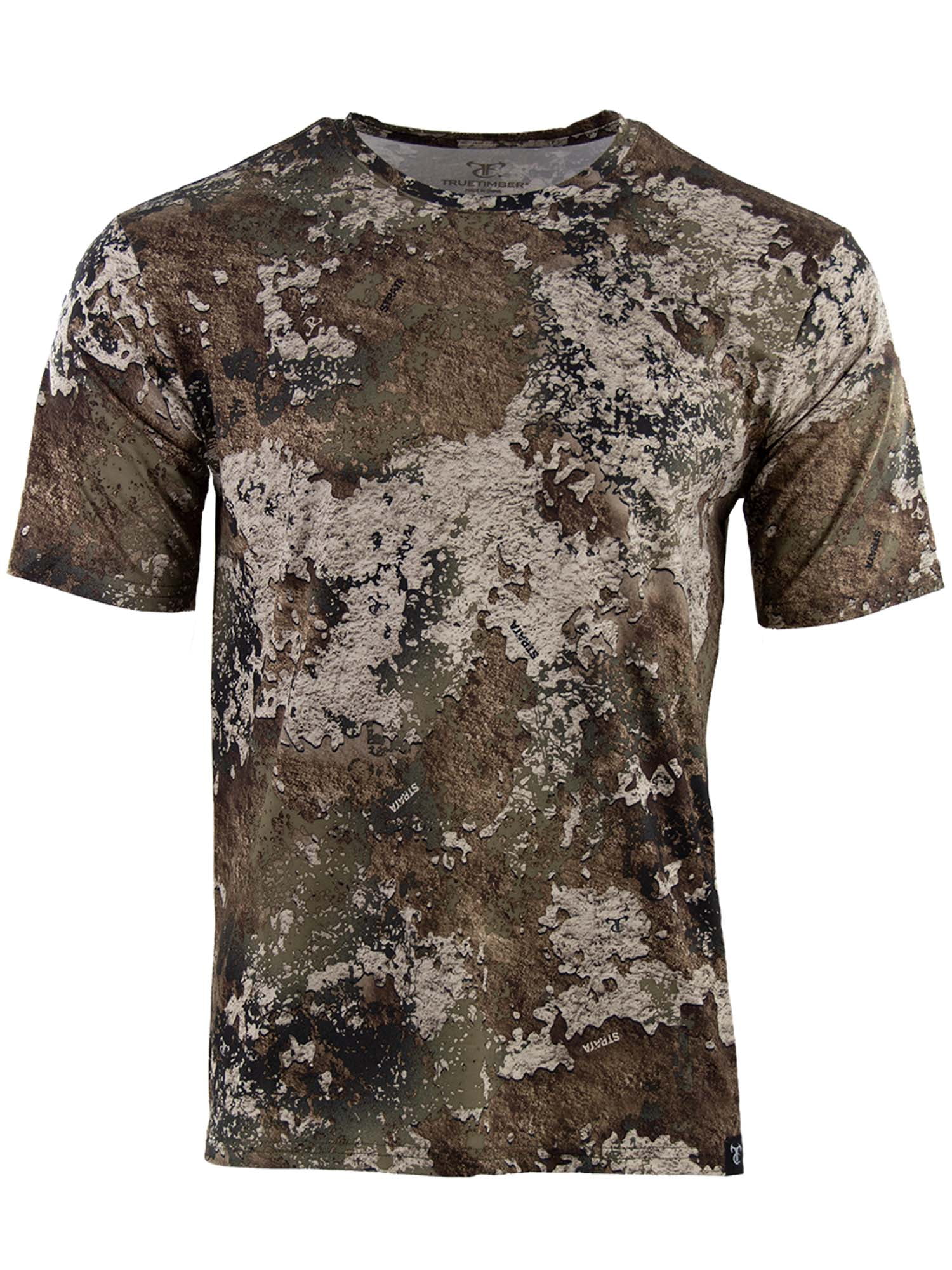 TrueTimber Men's Camo Performance Short Sleeve Tee Without Logo ...