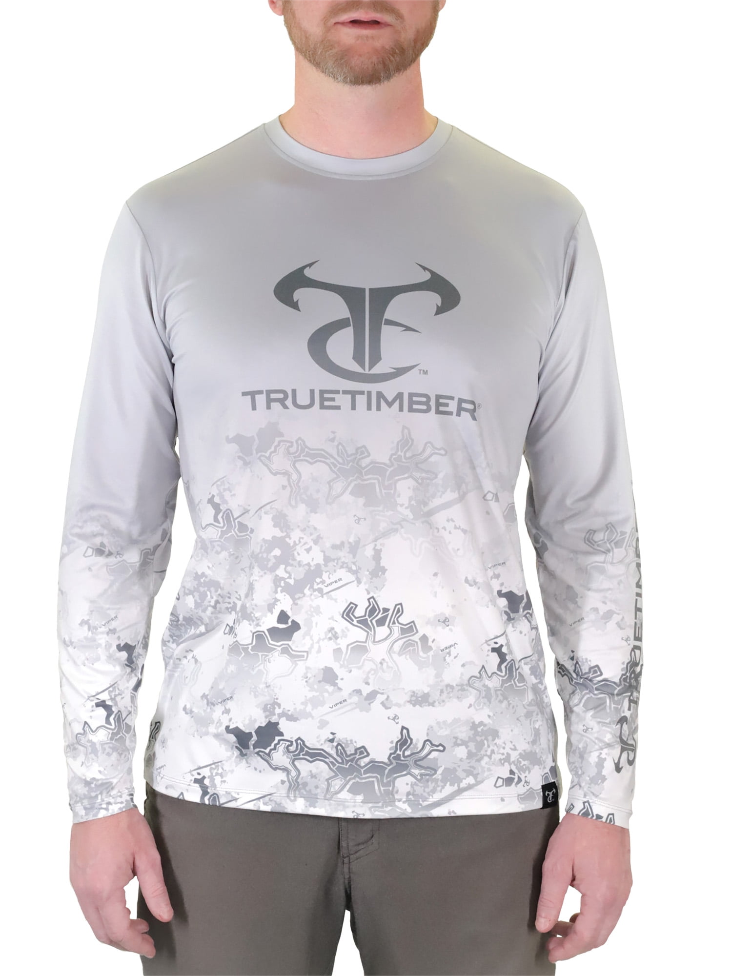 TrueTimber Men's Long Sleeve Sublimated Performance Fishing Tee, Viper ...