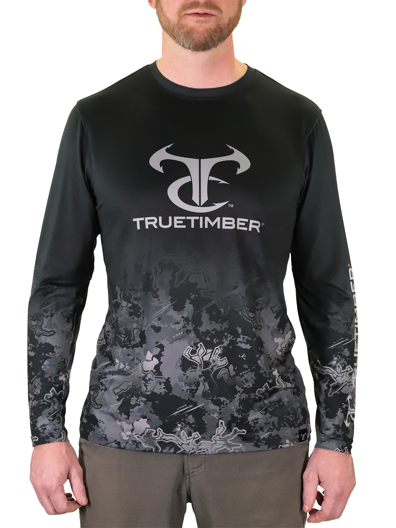 TrueTimber Men's Long Sleeve Sublimated Performance Fishing Tee, Viper ...