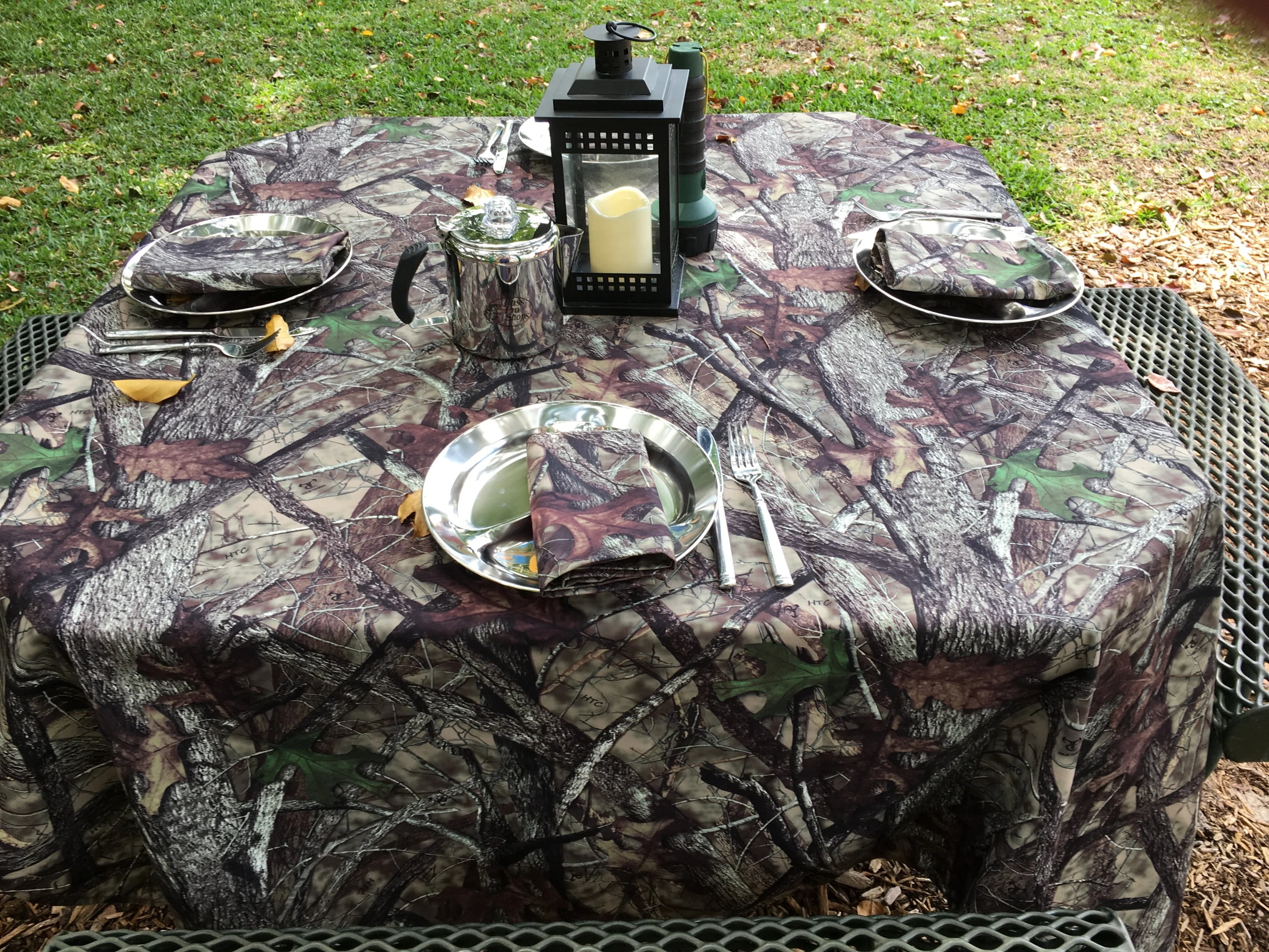 TrueTimber® Picnic Table Camo Table Cloth Set with Napkins - Walmart.com