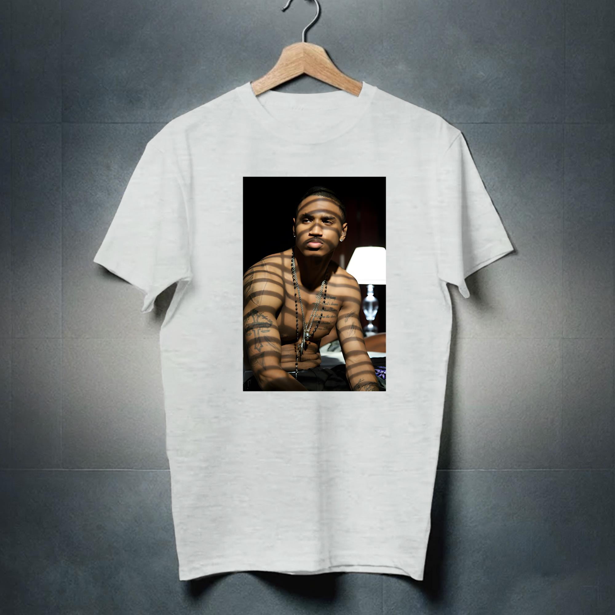 TrueWear21 Trey Songz Shirtless Photo T-Shirt Music, R&B, Singer ...