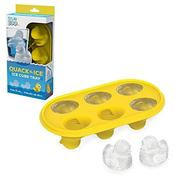TrueZoo Quack the Ice Duck Ice Cube Tray, Easy Release Silicone Mold ...