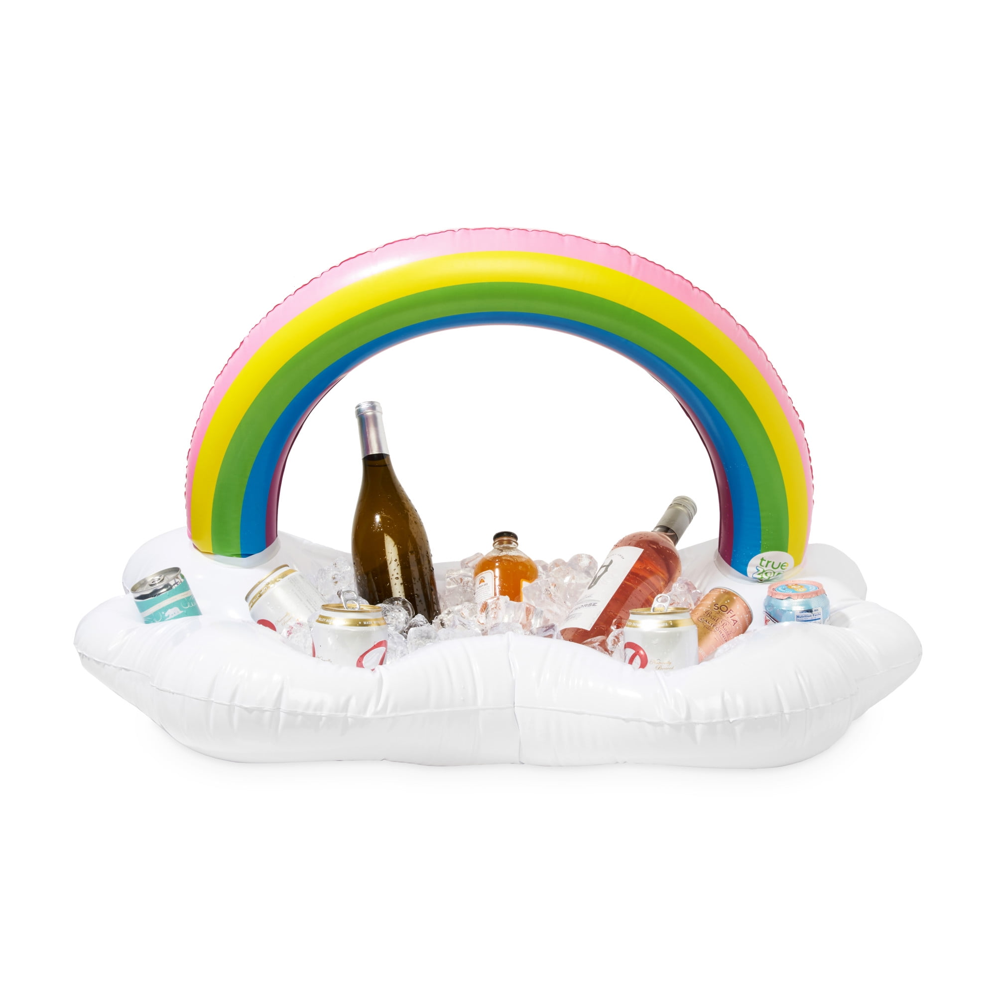 TrueZoo Rainbow Floating Bar Pool Party Inflatable Cup Holders and ... TrueZoo Rainbow Floating Bar Pool Party Inflatable Cup Holders and ...