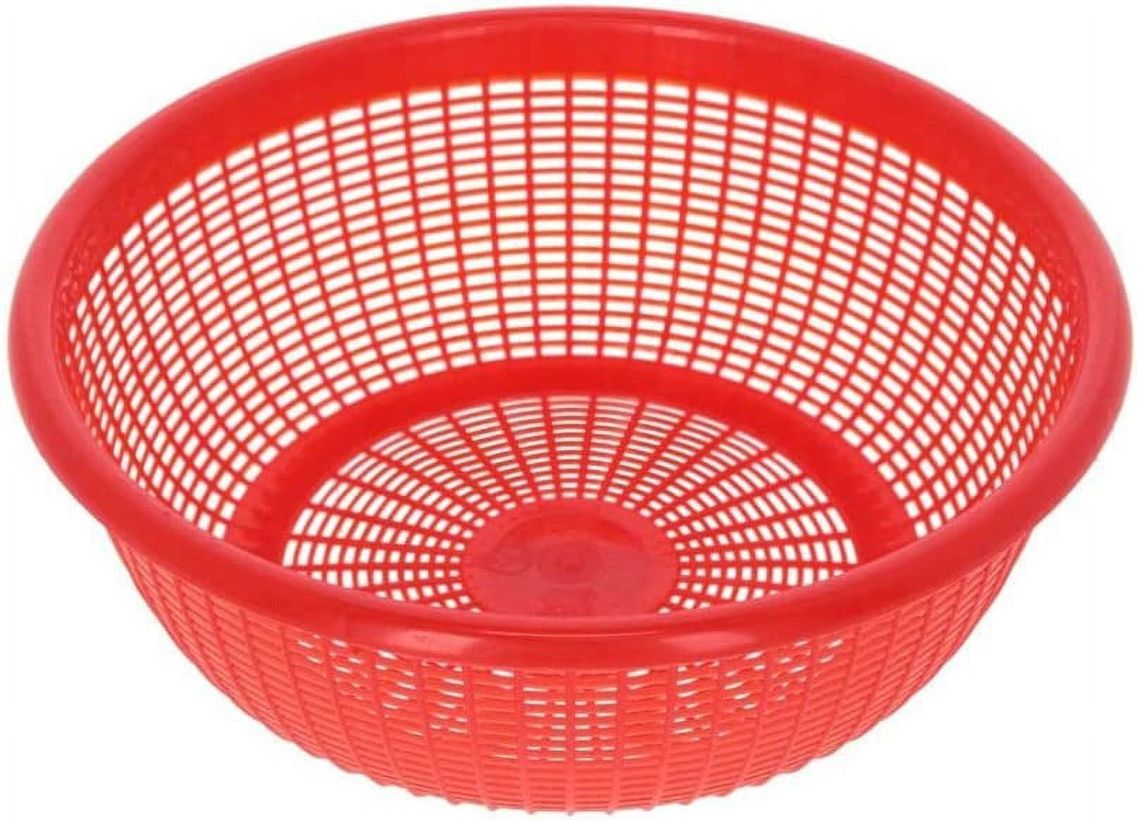 Truecraftware - 10-inch Round Plastic Perforated Wash Basket, Colander ...