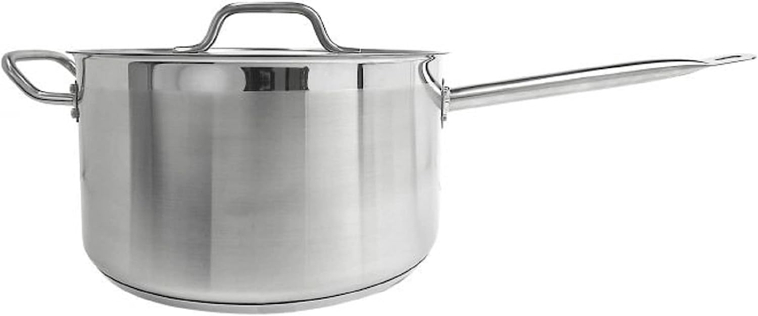 Truecraftware – 10 qt. Stainless Steel Saucepan with Lid - Multipurpose ...