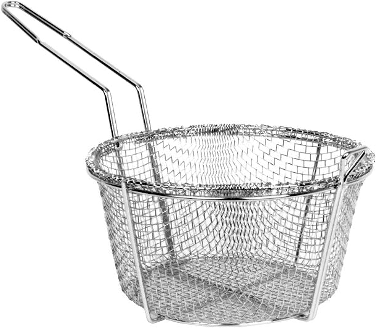 Truecraftware –11-1/2” Round Fry Basket Heavy Duty Nickel Plated Iron ...