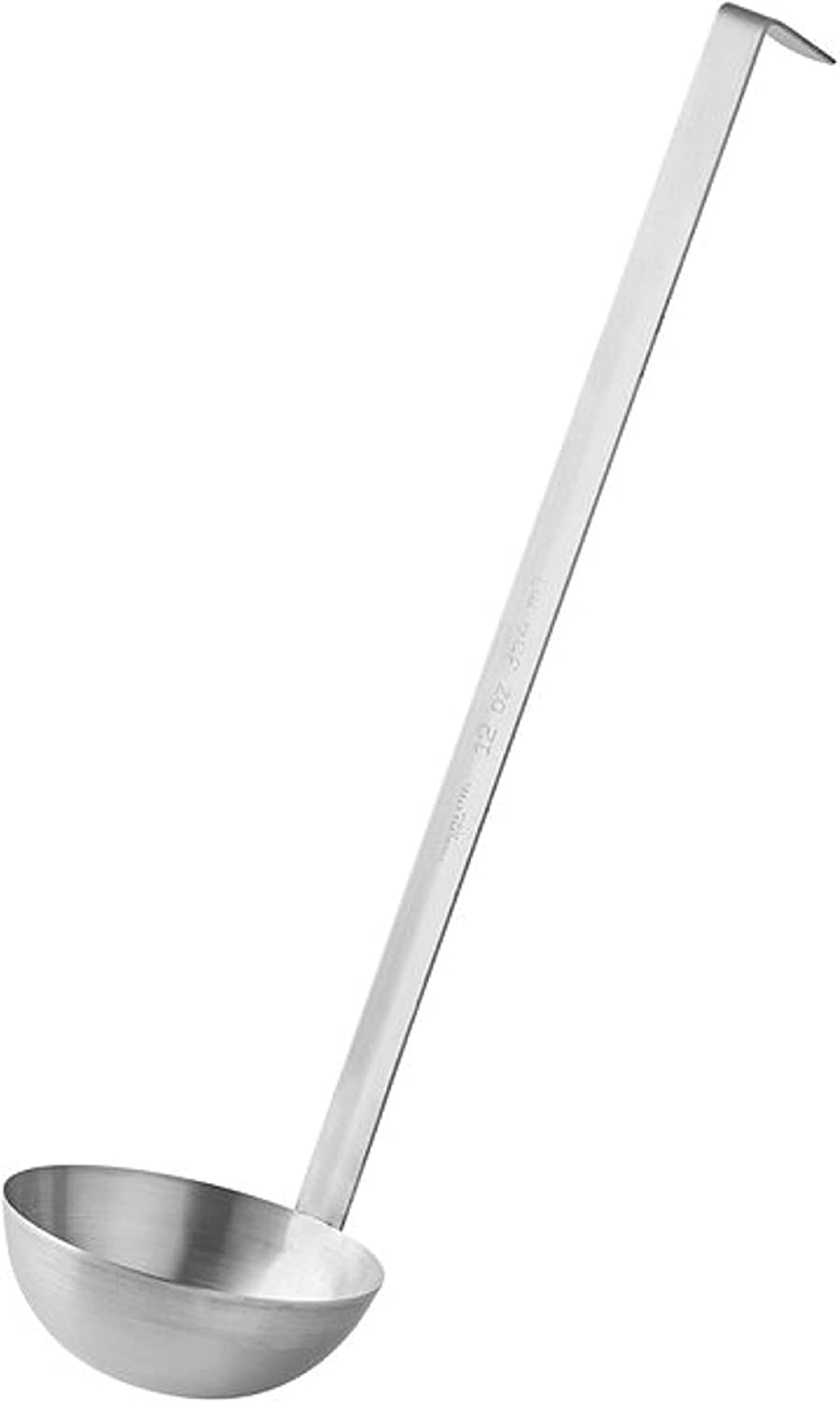 Truecraftware – 12 oz. Stainless Steel Ladle with Long Hooked Handle ...