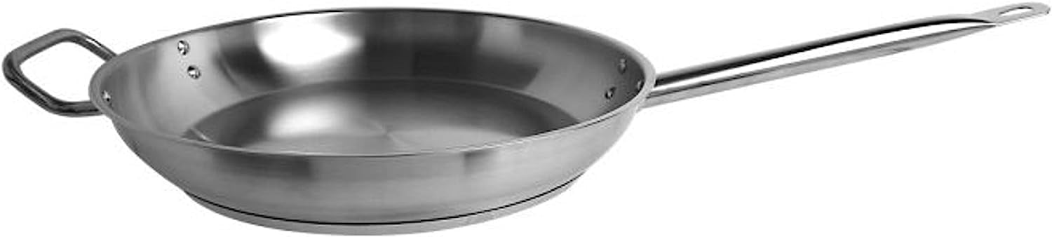 Truecraftware – 14” Stainless Steel Frying Pan with Encapsulated Base ...