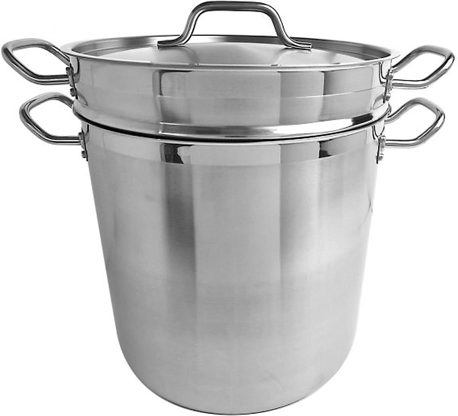 Truecraftware – 20 qt. Stainless Steel 3 pc Double Boiler Set- for ...